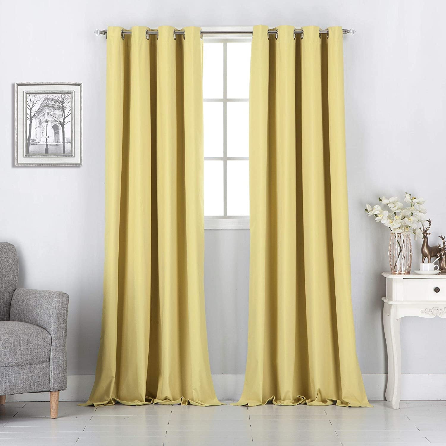 Energy Saving Thermal Insulated Solid Grommet Ring Top Blackout ...