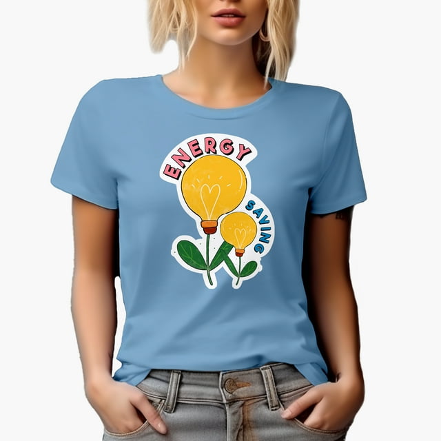 Energy Saving with Light Bulb Plant Art, Earth Day & Environmentalist ...