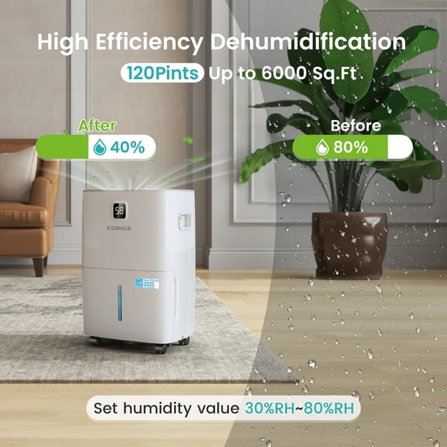 Energy Star Dehumidifier with Pump 7500 Sq. Ft- Ideal for Large Rooms ...
