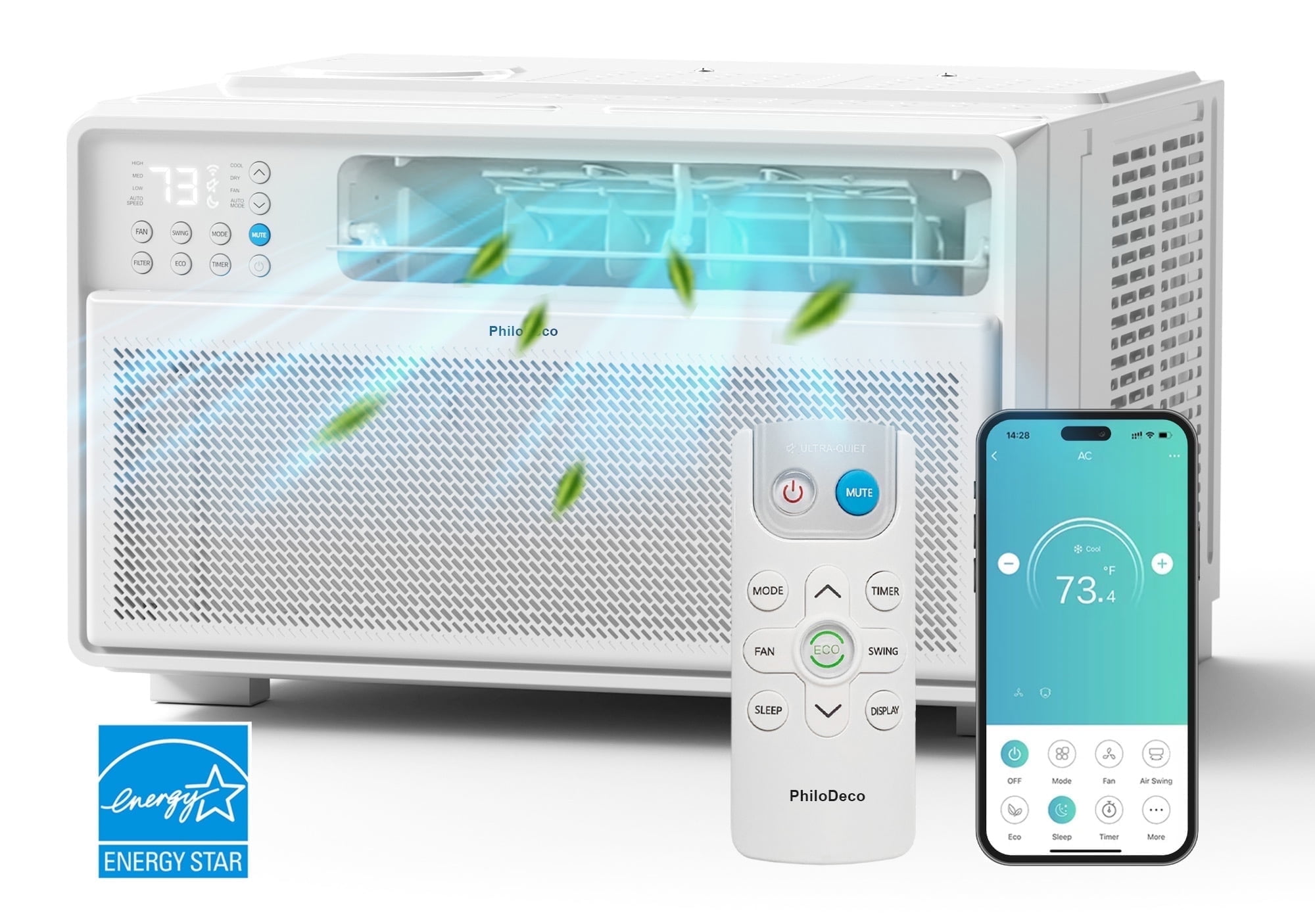 Energy Star Window Air Conditioner,12000 BTU 520 sq ft. Air Conditioner ...