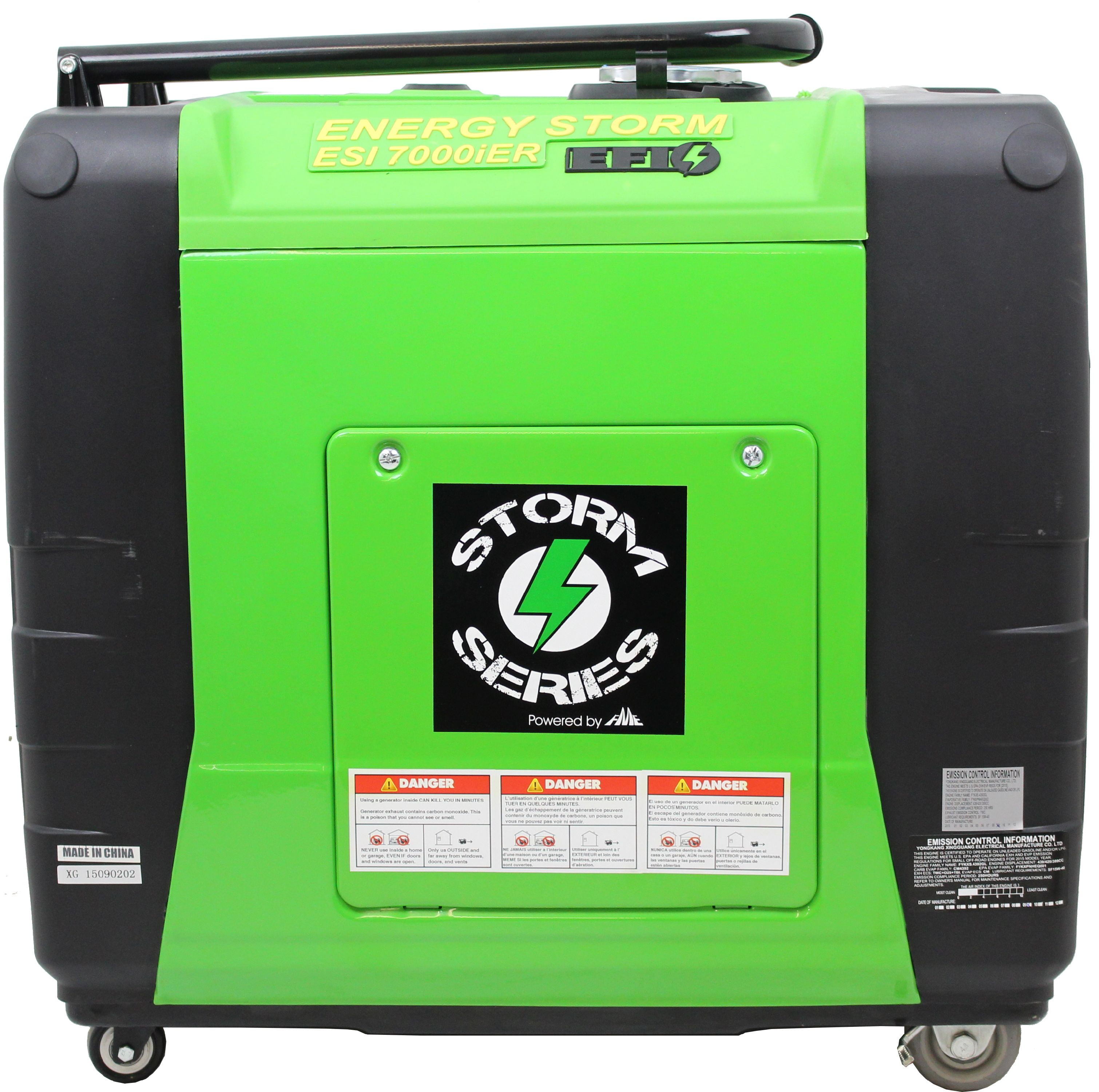 Energy Storm ESi7000iER-EFI Gasoline-Powered Inverter Generator with ...