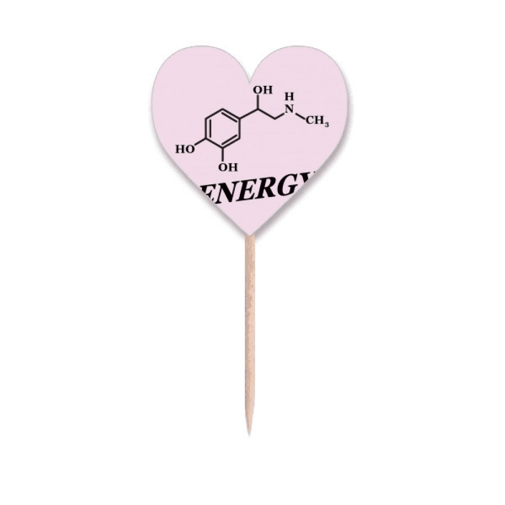 Energy Strength Structure Molecular Chestry Toothpick Flags Heart Lable ...