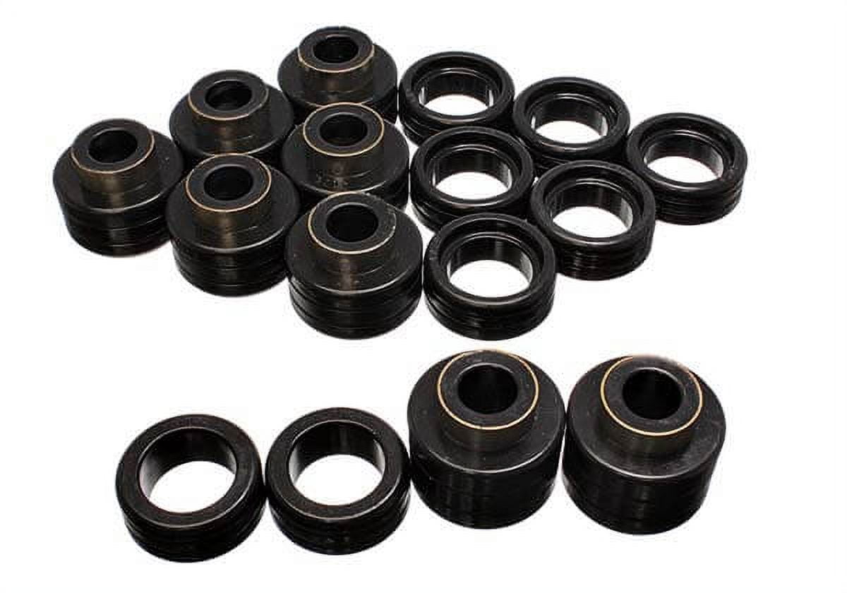 Energy Suspension 3.4122G Polyurethane Body Mount Bushings Black ...