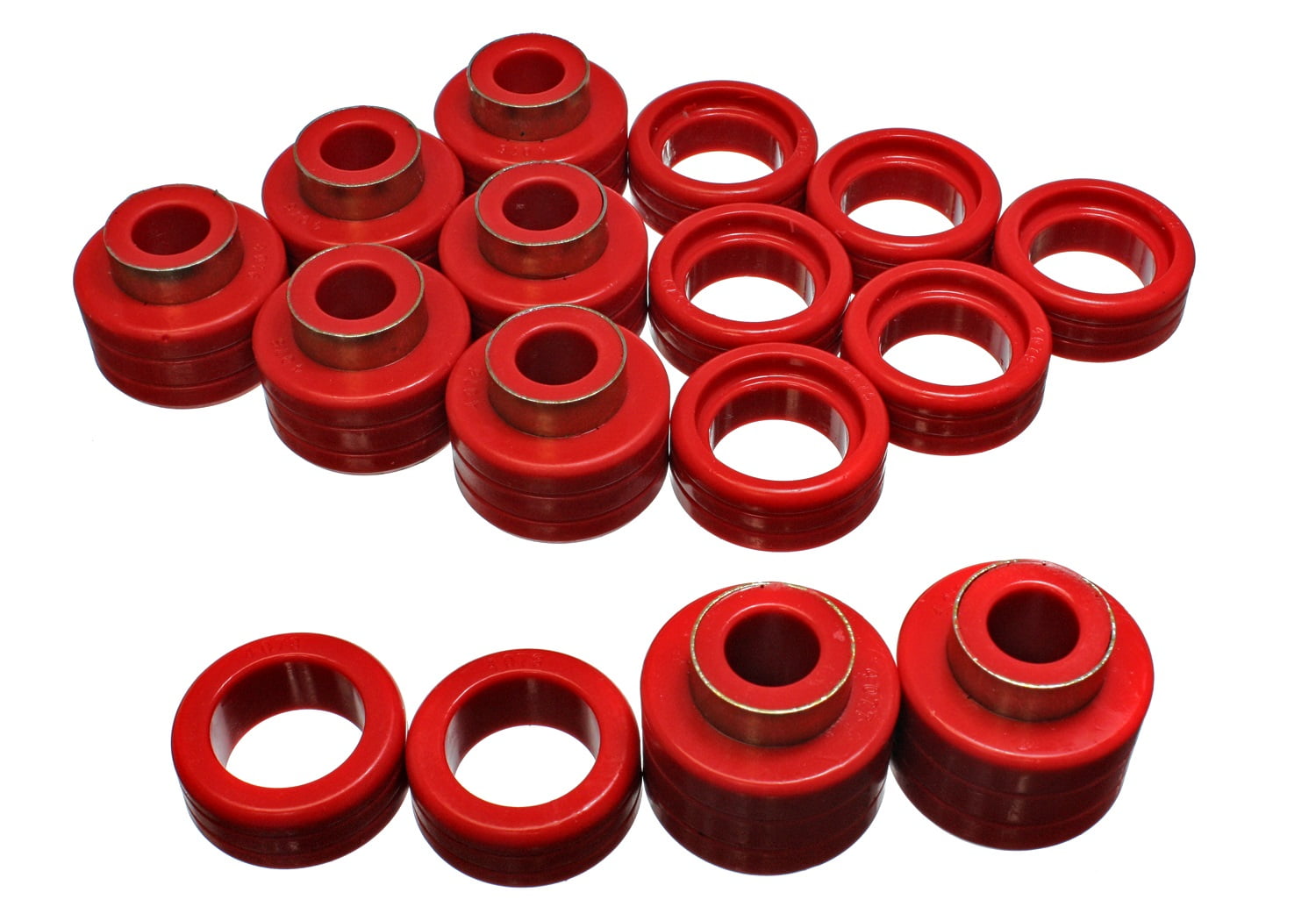 Energy Suspension 3.4122R Polyurethane Body Mount Bushings Red Fits ...