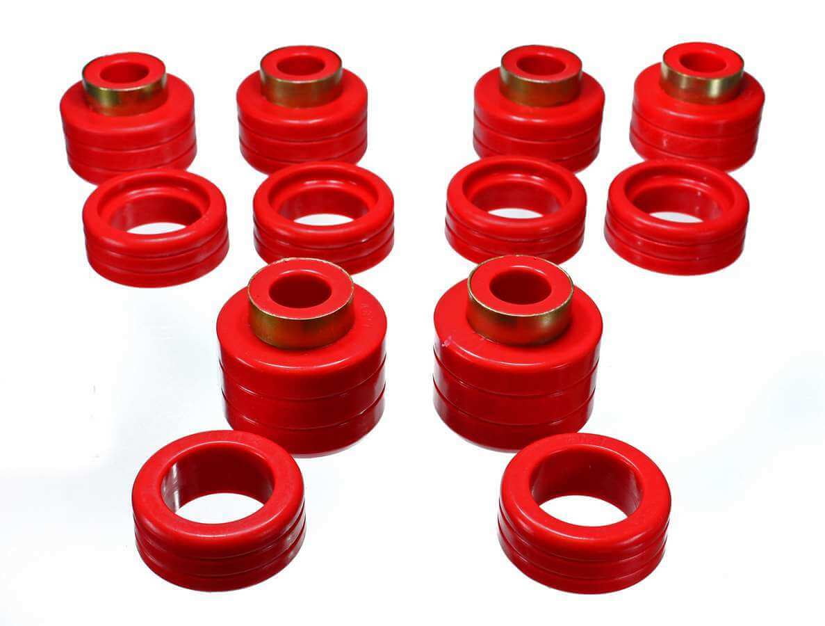 Energy Suspension 3.4123R Polyurethane Body Mount Bushings Red ...