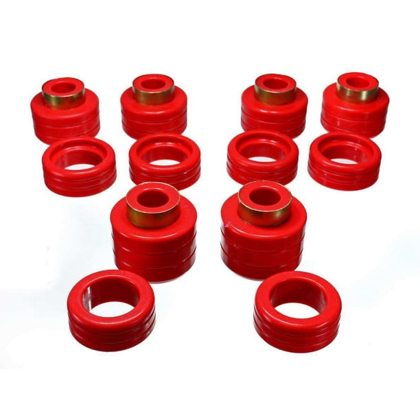 Energy Suspension 3.4123R Polyurethane Body Mount Bushings Red ...