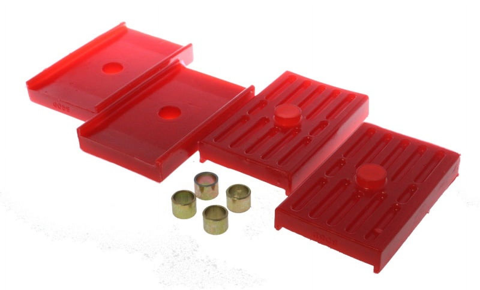 Energy Suspension Leaf Spring Isolators - Red Fits select: 1968 ,1969 ...