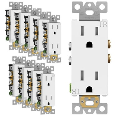 Plugmold Multi Outlet Strip 5 Single 15 Amp Outlets Steel Ivory ...