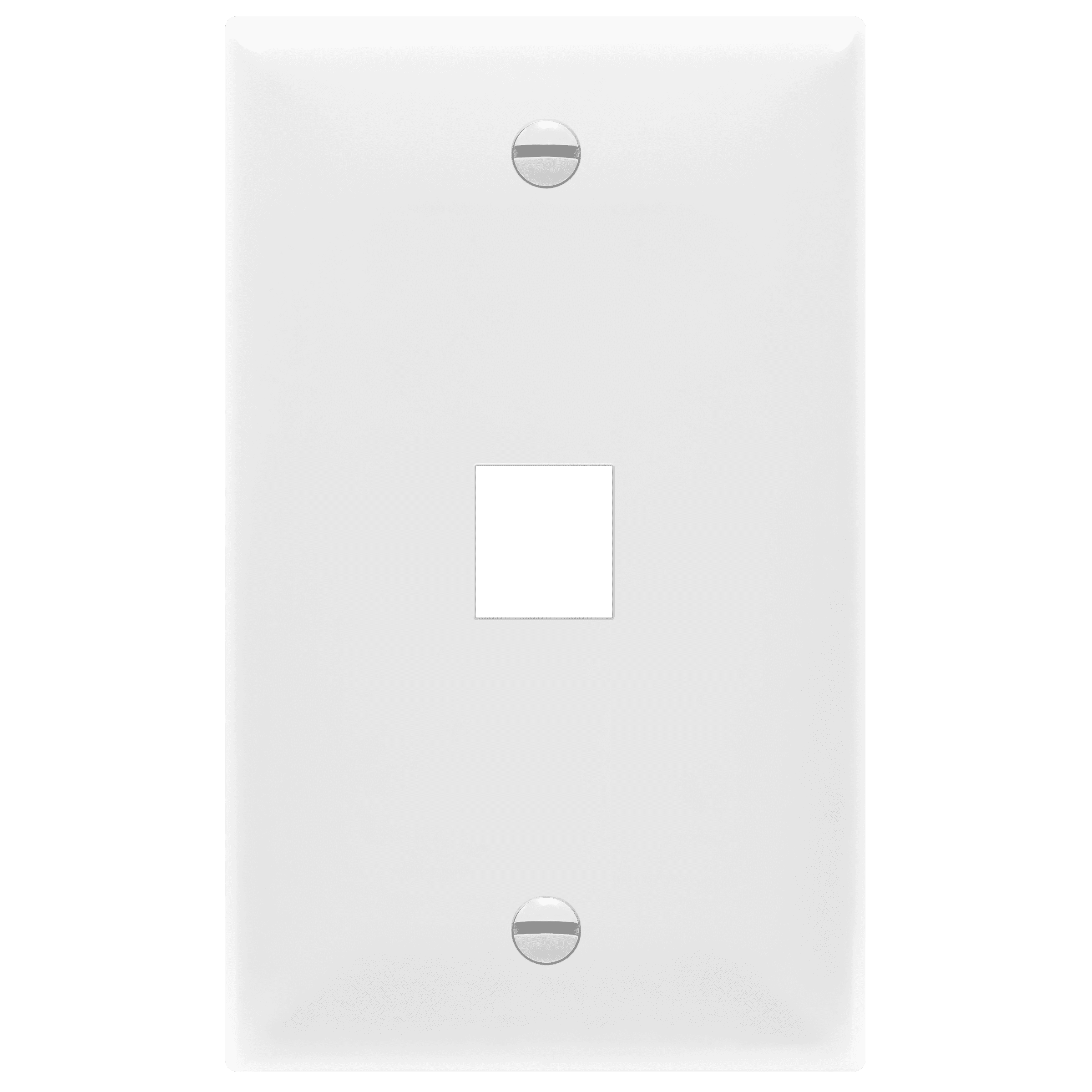 Enerlites 8871-W-10PCS 1 Gang 1-Port Keystone Wall Plate for Voice/Data ...