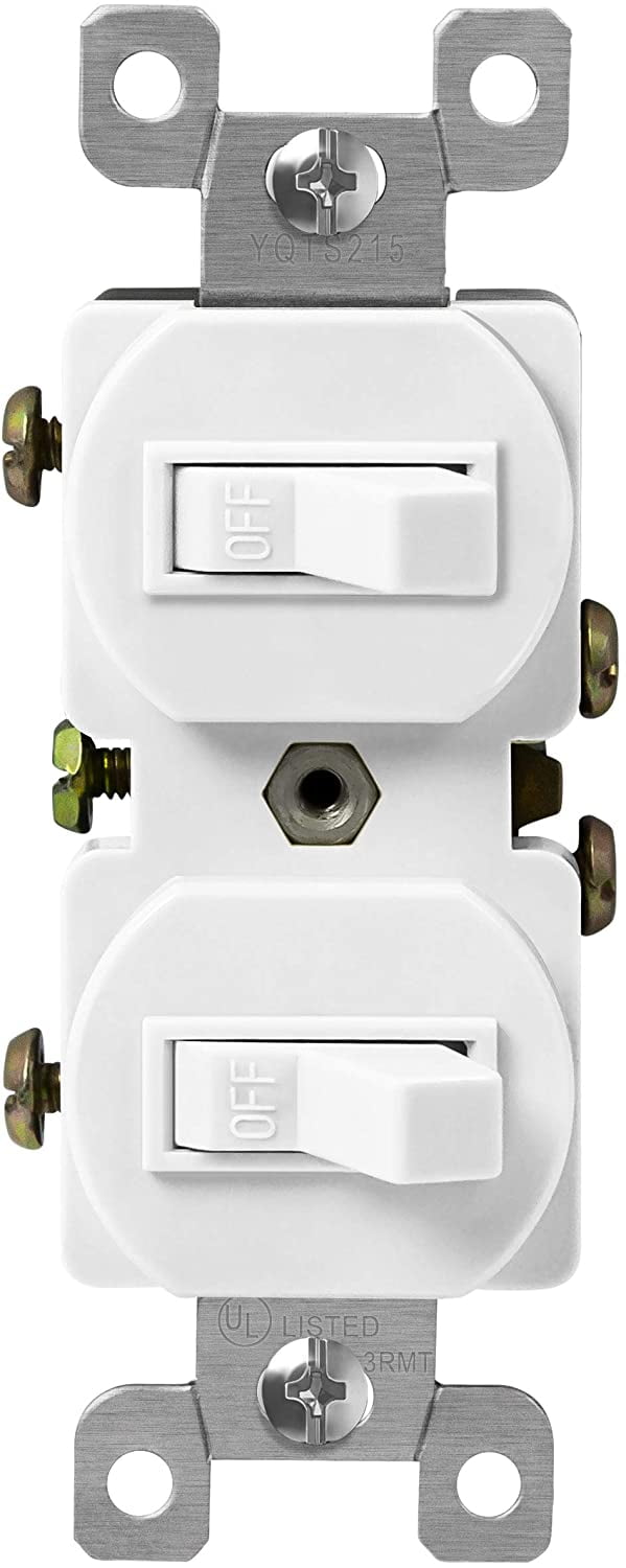 Faith 3 Way Toggle Switch White Residential Grade Standard Wall ...