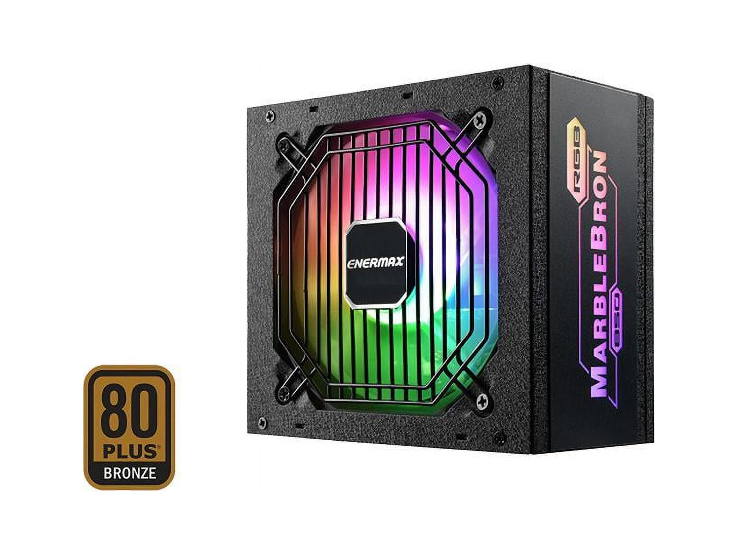 Enermax MarbleBron RGB 850W 80 PLUS BRONZE Certified, Semi-Modular, ATX12V / EPS12V, 5 Year ...