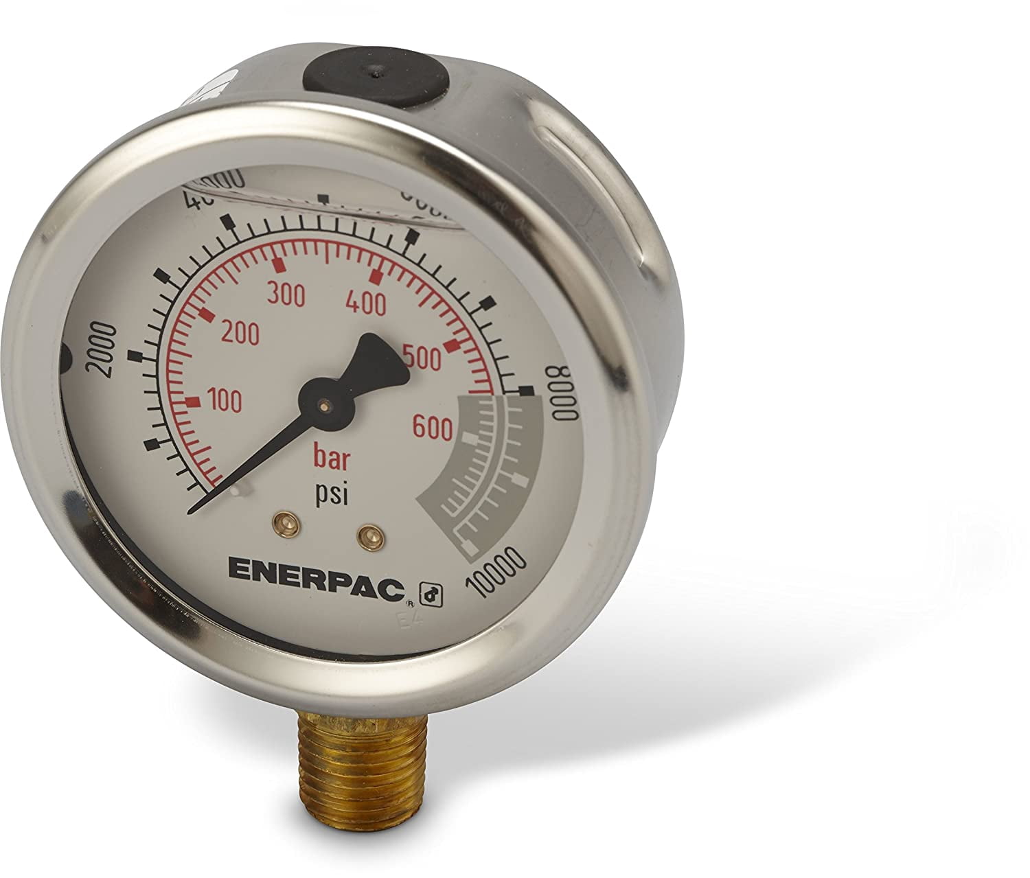 Enerpac G2535L Hydraulic Pressure Gauge with Dual 0 to 10,000 PSI and 0 ...