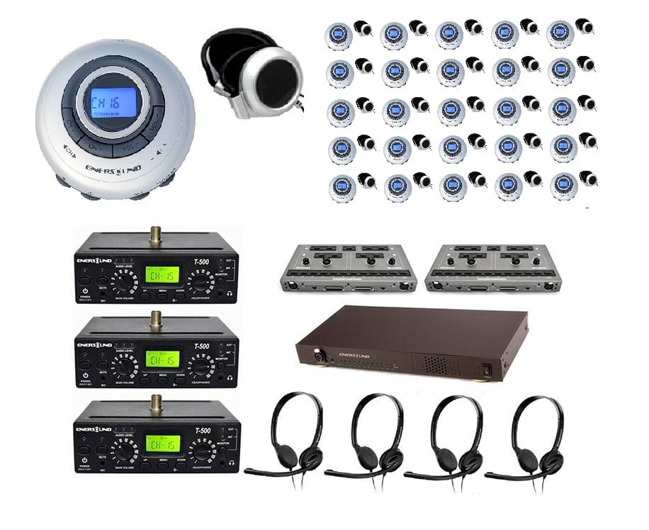 Enersound 25-Person Professional Simultaneous Interpretation System for ...