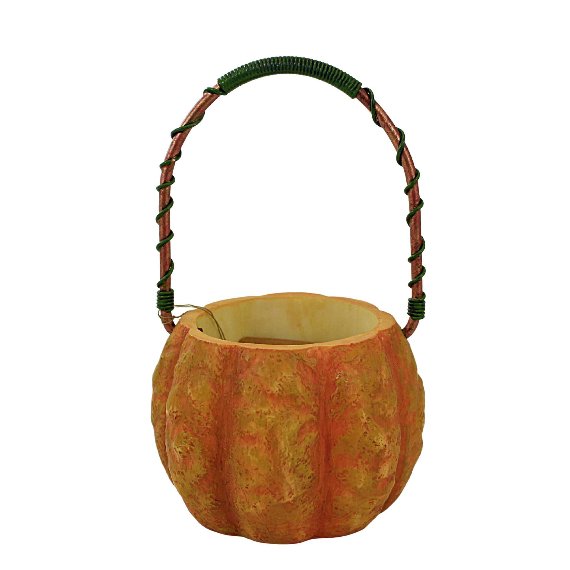 Enesco 6.75In Aubreys Pumpkin Basket, Resin, Fall Home Decor 653605 ...