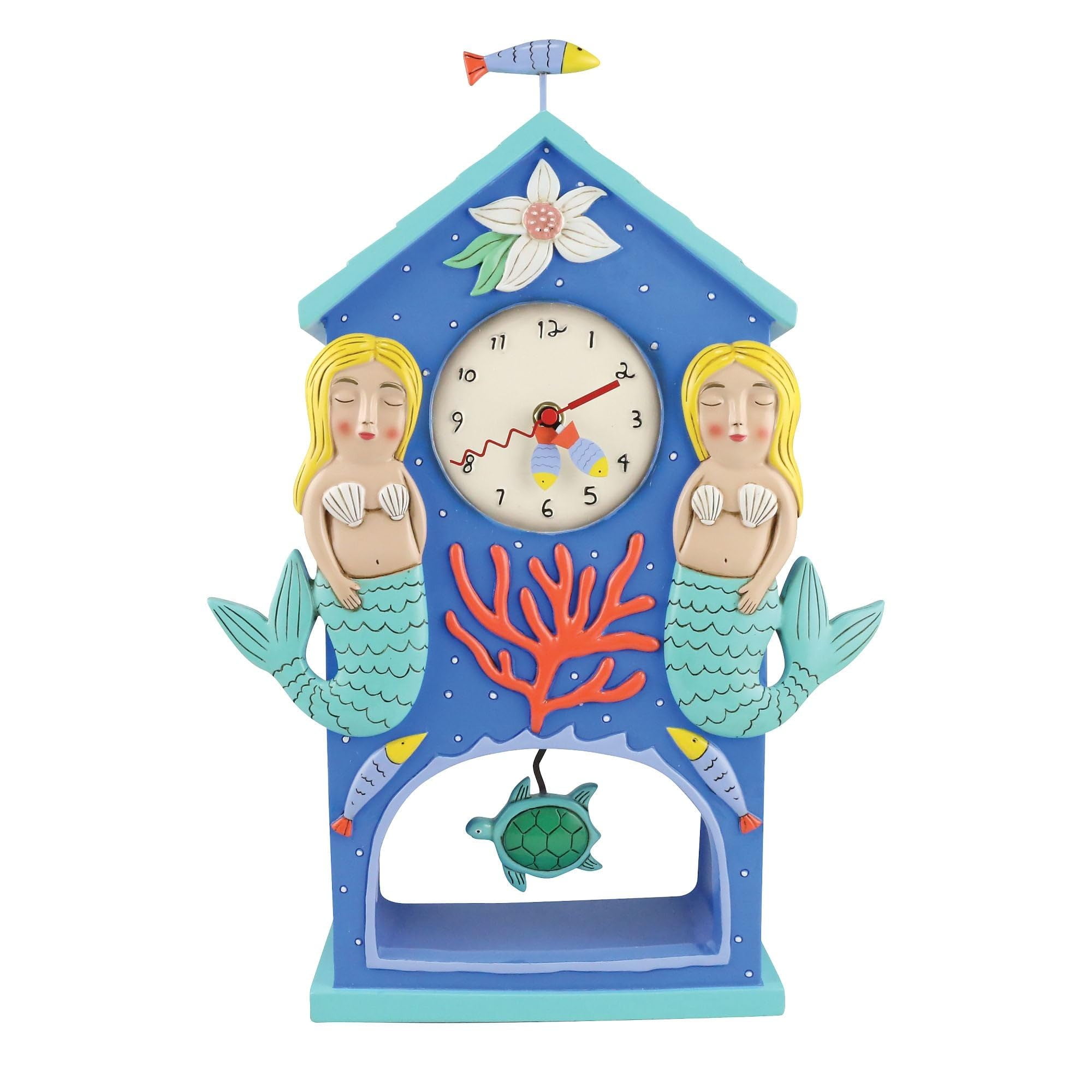 Enesco Allen Designs Beach Time Mantle Clock, 13.38in H - Walmart.com