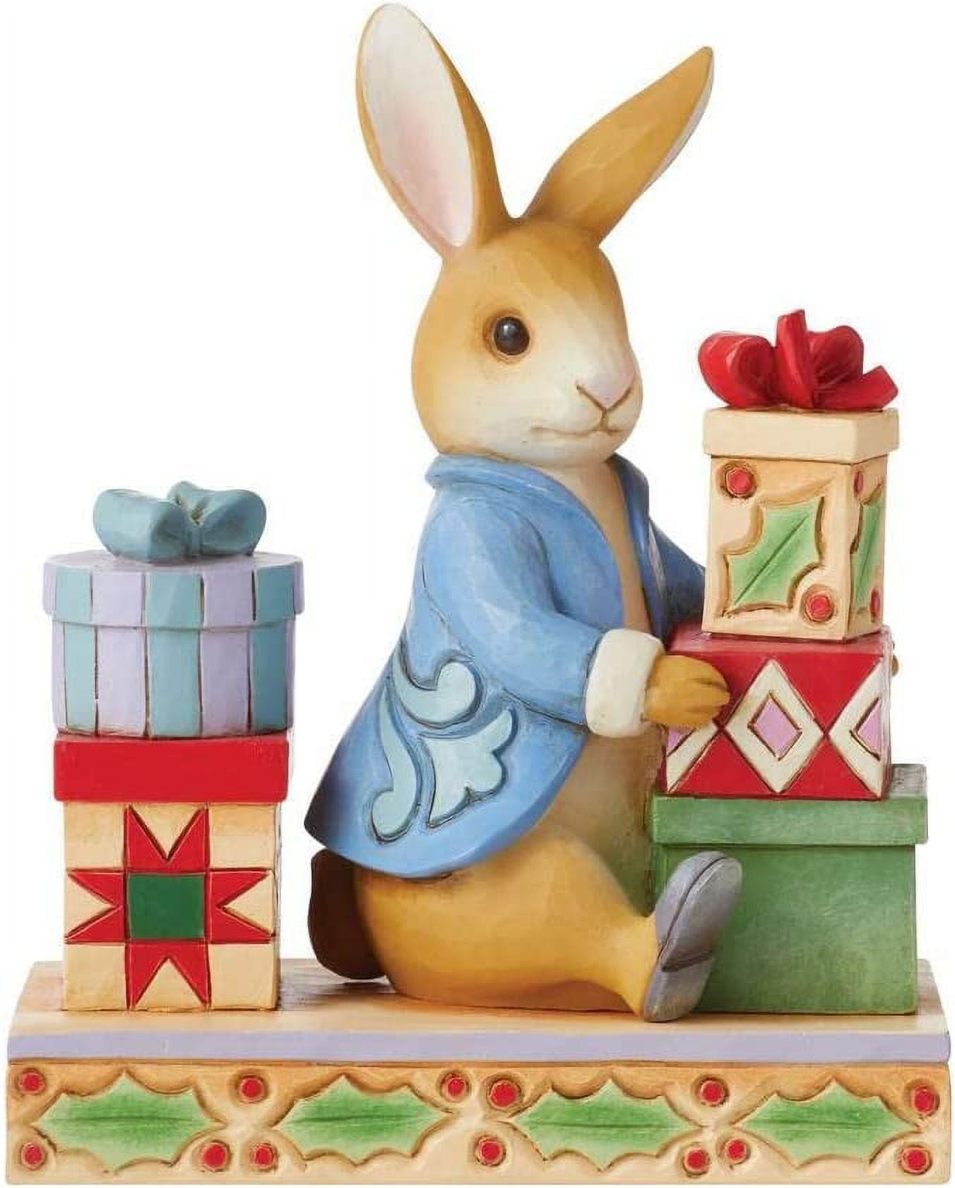 Enesco Beatrix Potter by Jim Shore Peter Rabbit with Presents, Figurine ...