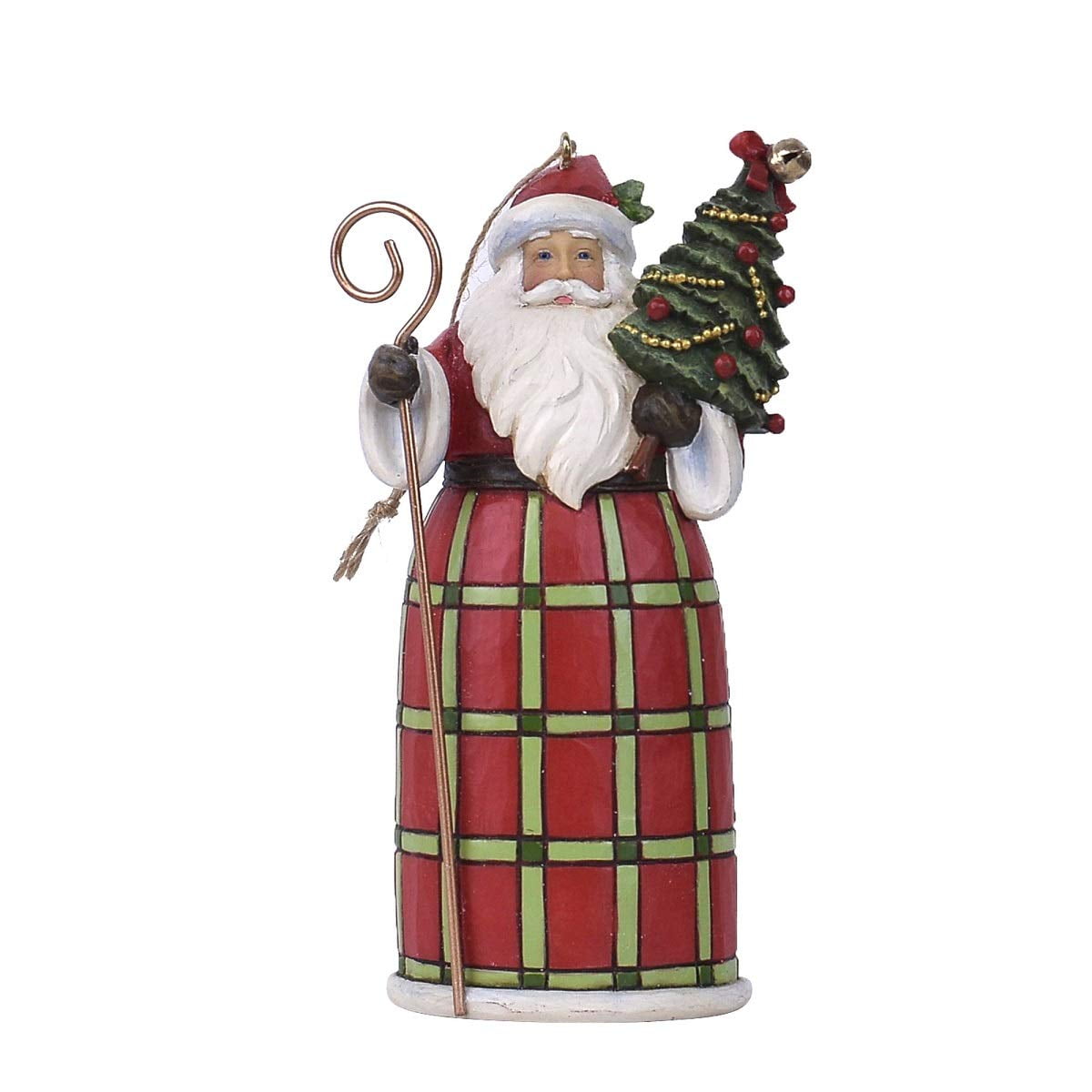 Enesco Country Living by Jim Shore Santa with Tree Hanging Ornament ...
