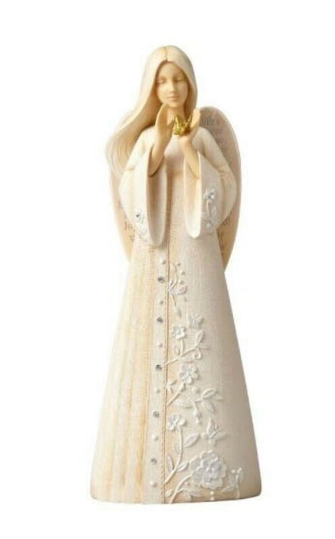 Enesco Foundations Angel with Butterfly 7.6" Figurine - Walmart.com