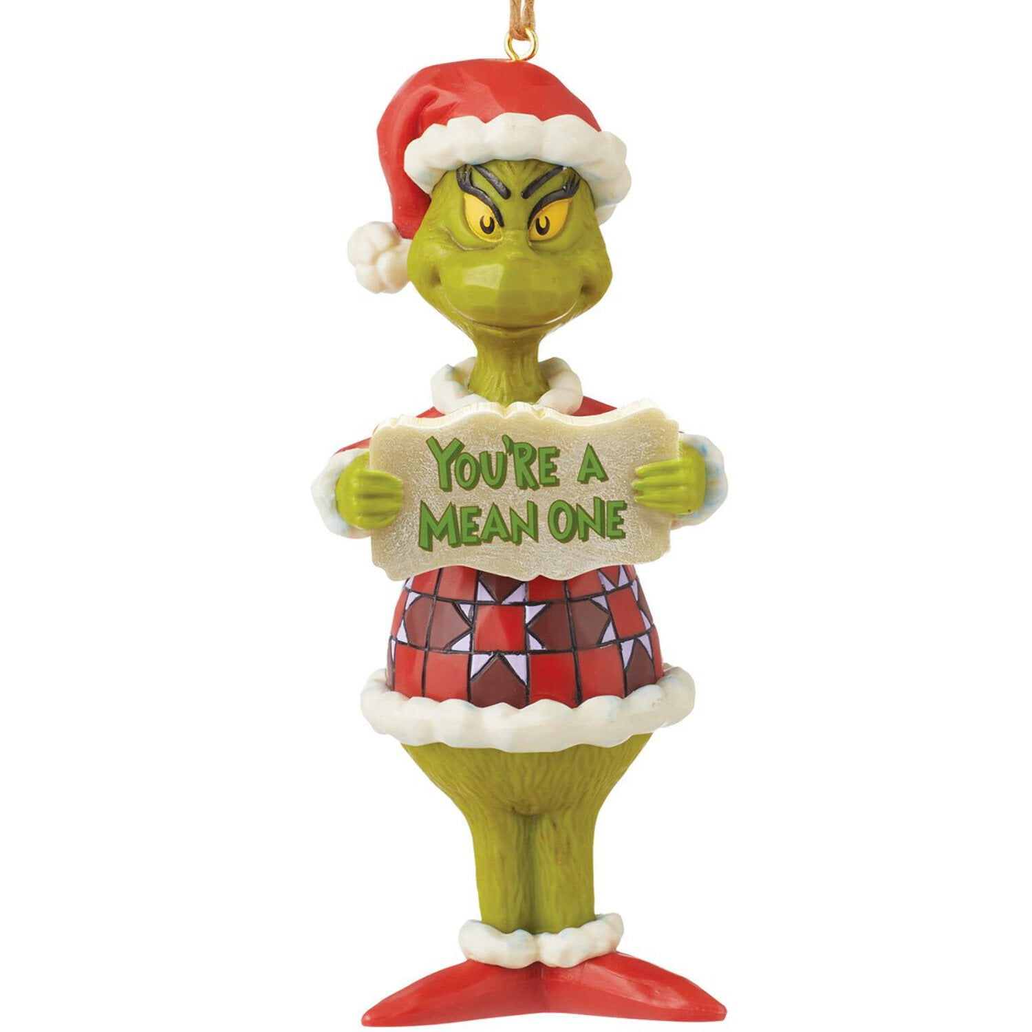 Enesco Grinch by Jim Shore Grinch You're A Mean, Hanging Ornament, 5 ...