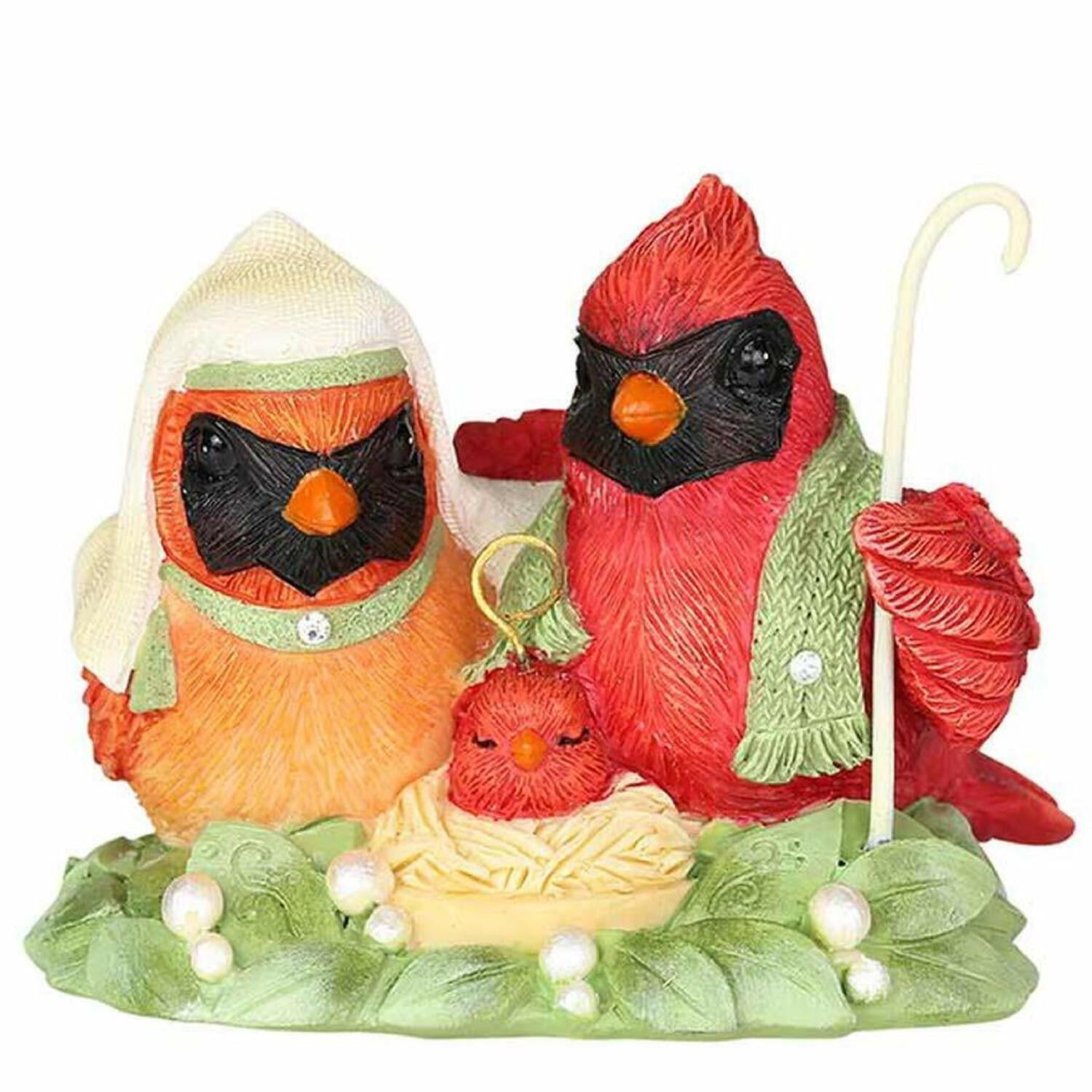 Enesco Heart of Christmas Birds Nesting in The Manger Figurine, 1.97 ...
