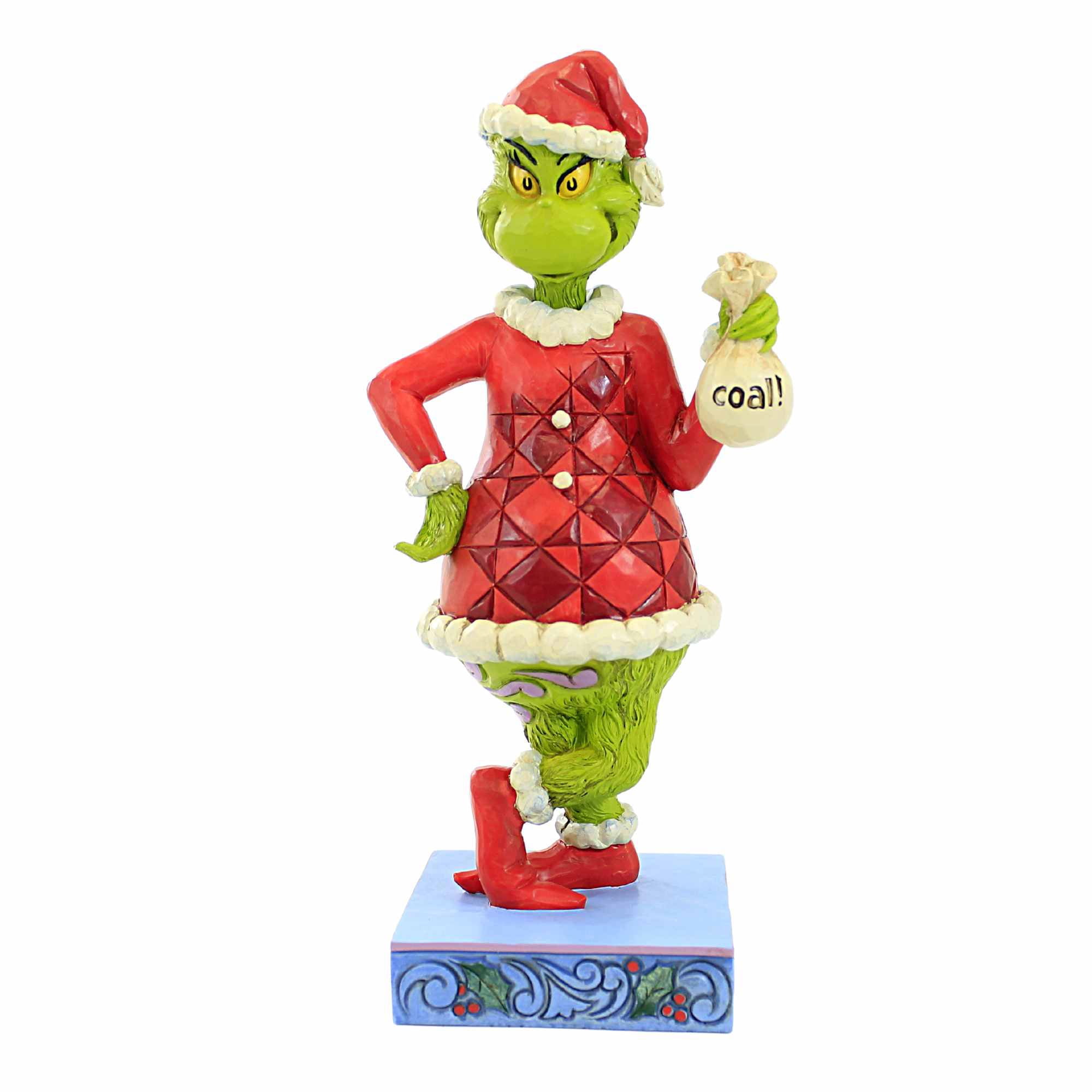 Enesco Jim Shore Dr. Seuss Grinch with Bag of Coal Figurine #6012697 ...