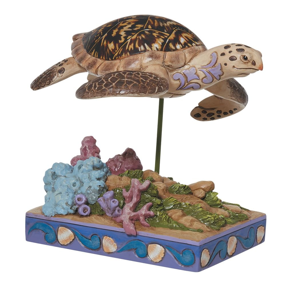 Enesco Jim Shore Hawksbill Sea Turtle Figurine, 6 Inch, Multicolor ...