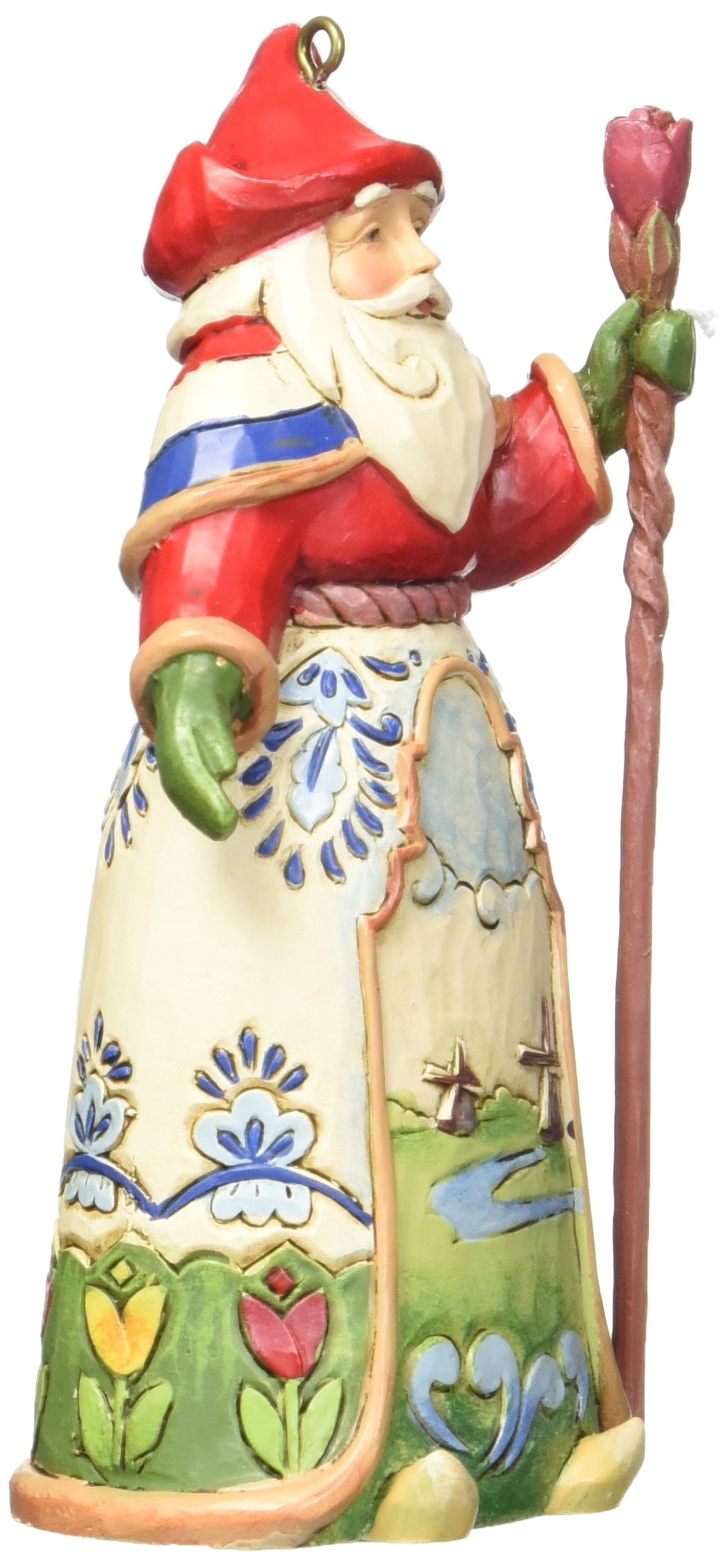 Enesco Jim Shore Heartwood Creek Dutch Santa Stone Resin Hanging ...