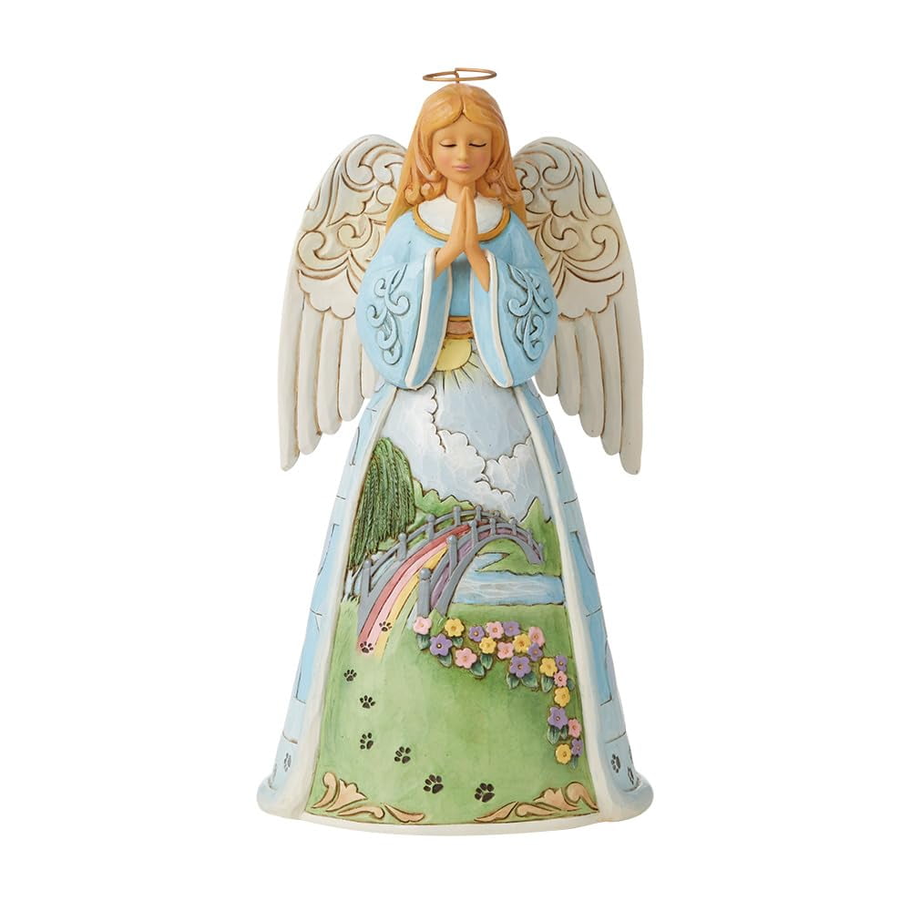 Enesco Jim Shore Heartwood Creek Rainbow Bridge Angel Figurine ...