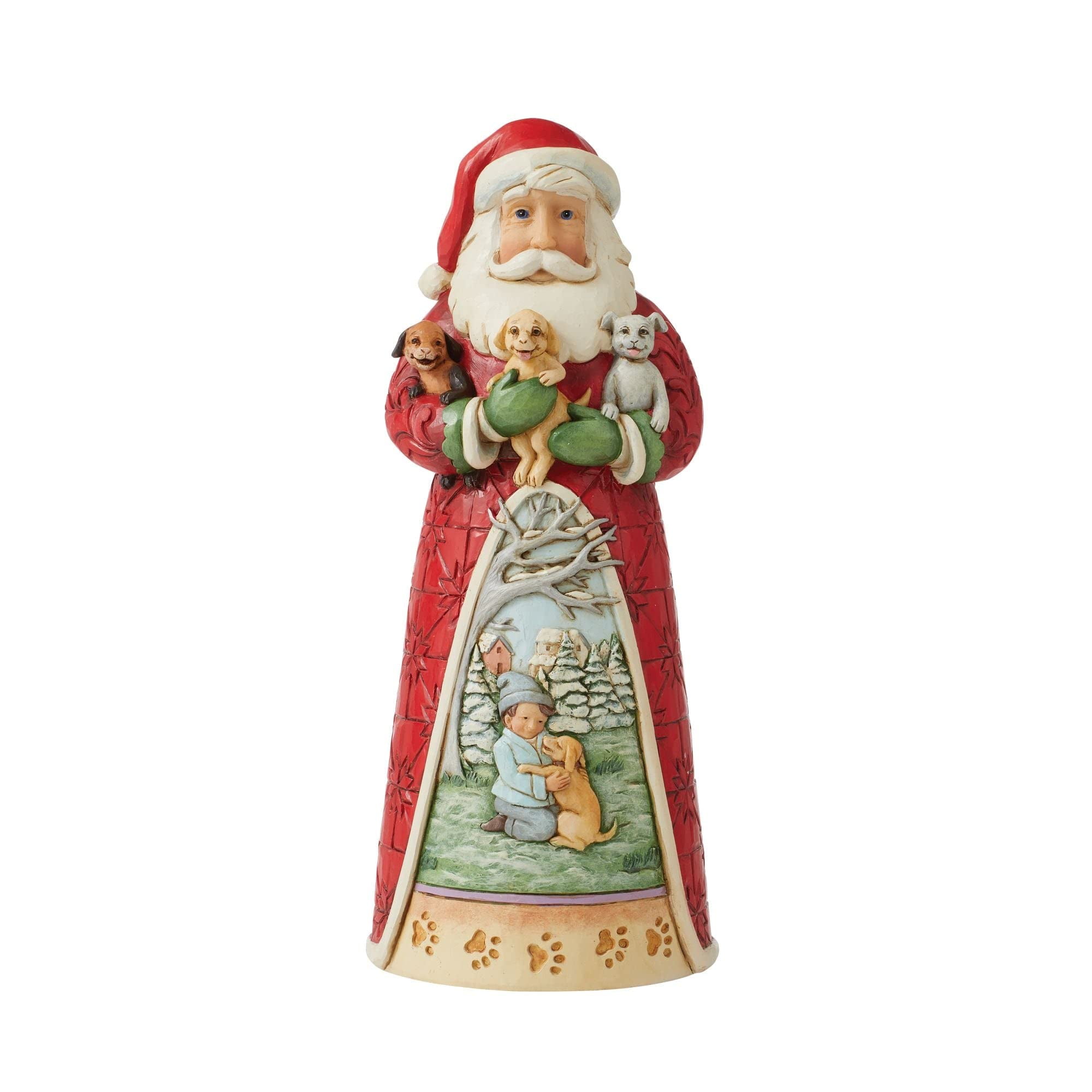 Enesco Jim Shore Heartwood Creek Santa with Puppies Figurine, 9.25 Inch, Multicolor - Walmart.com