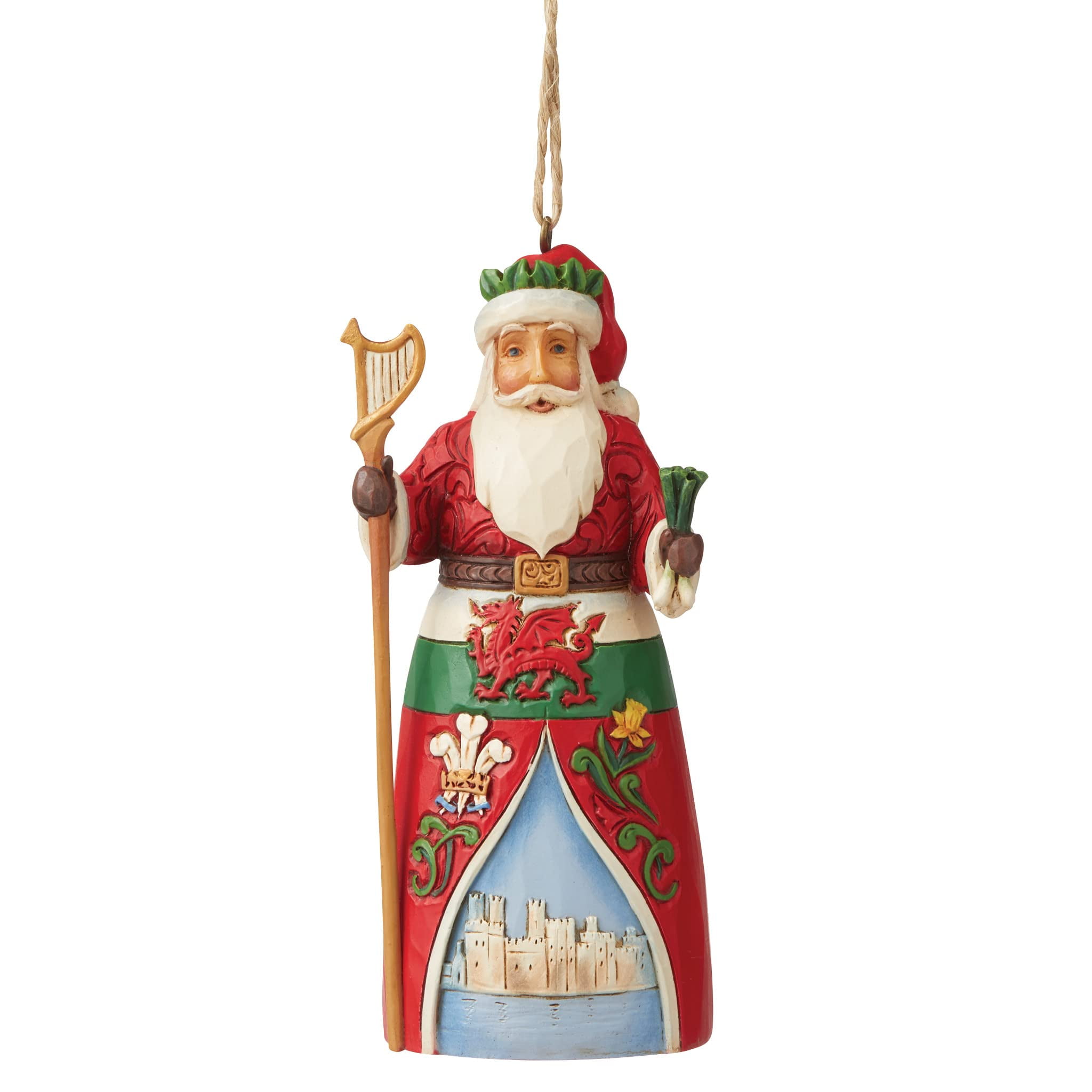 Enesco Jim Shore Heartwood Creek Welsh Santa Hanging Ornament - Walmart.com