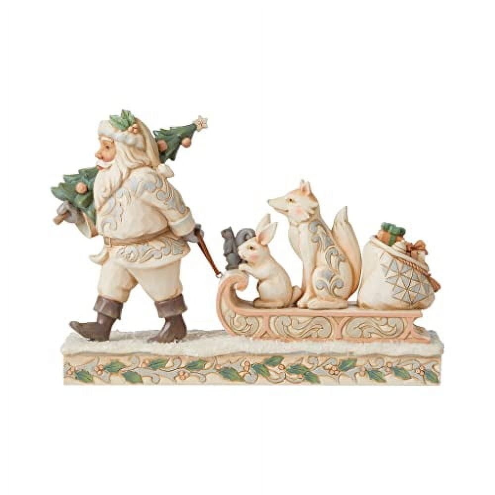 Enesco Jim Shore Heartwood Creek Woodland Santa with Animals on Sled ...