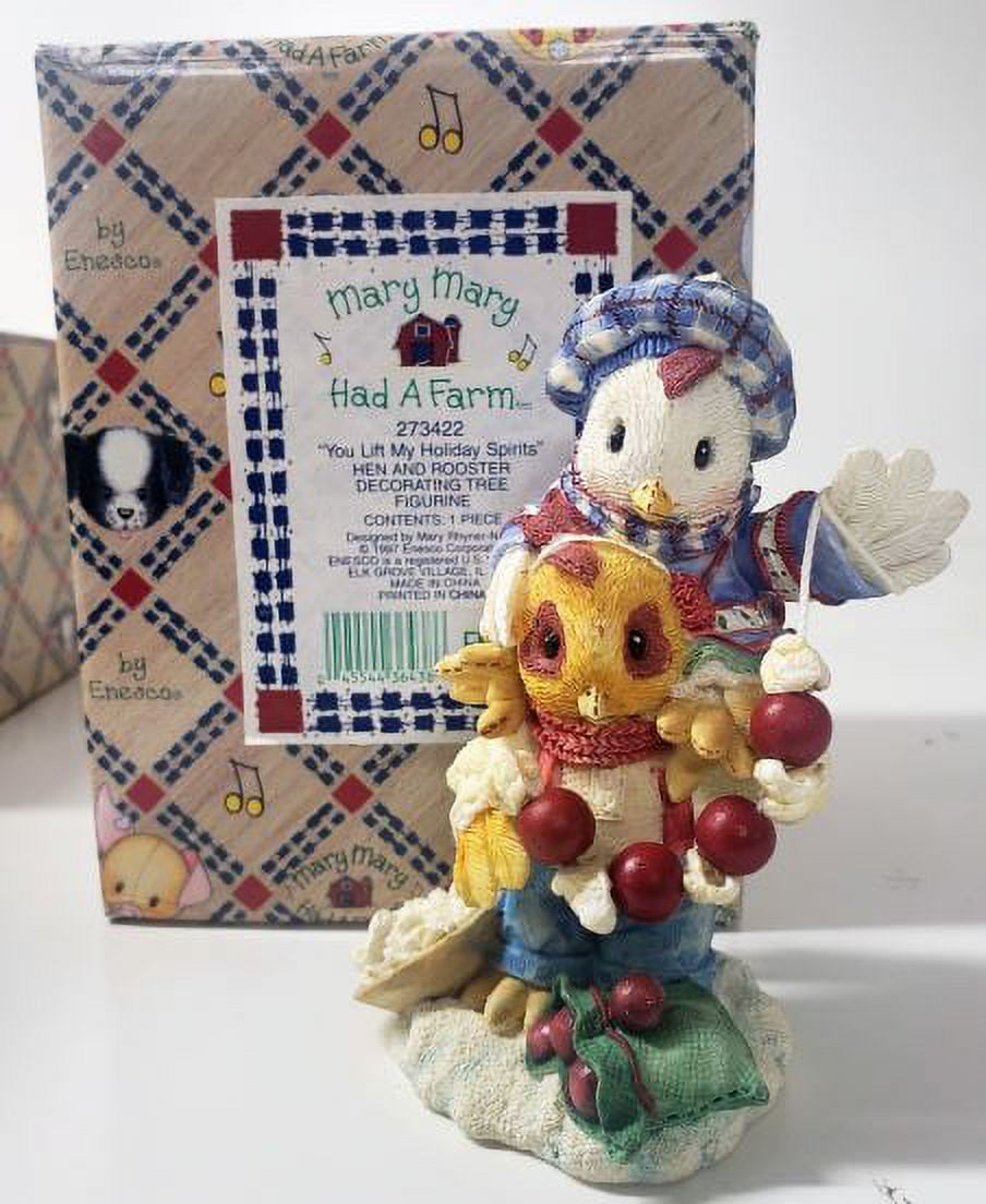 Enesco Mary Mary Had A Farm #273422 1997 "You Lift My Holiday Spirits ...