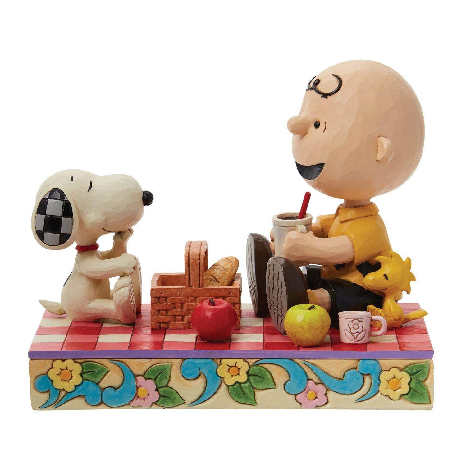 Enesco Peanuts by Jim Shore Snoopy, Charlie Brown and Woodstock Picnic ...