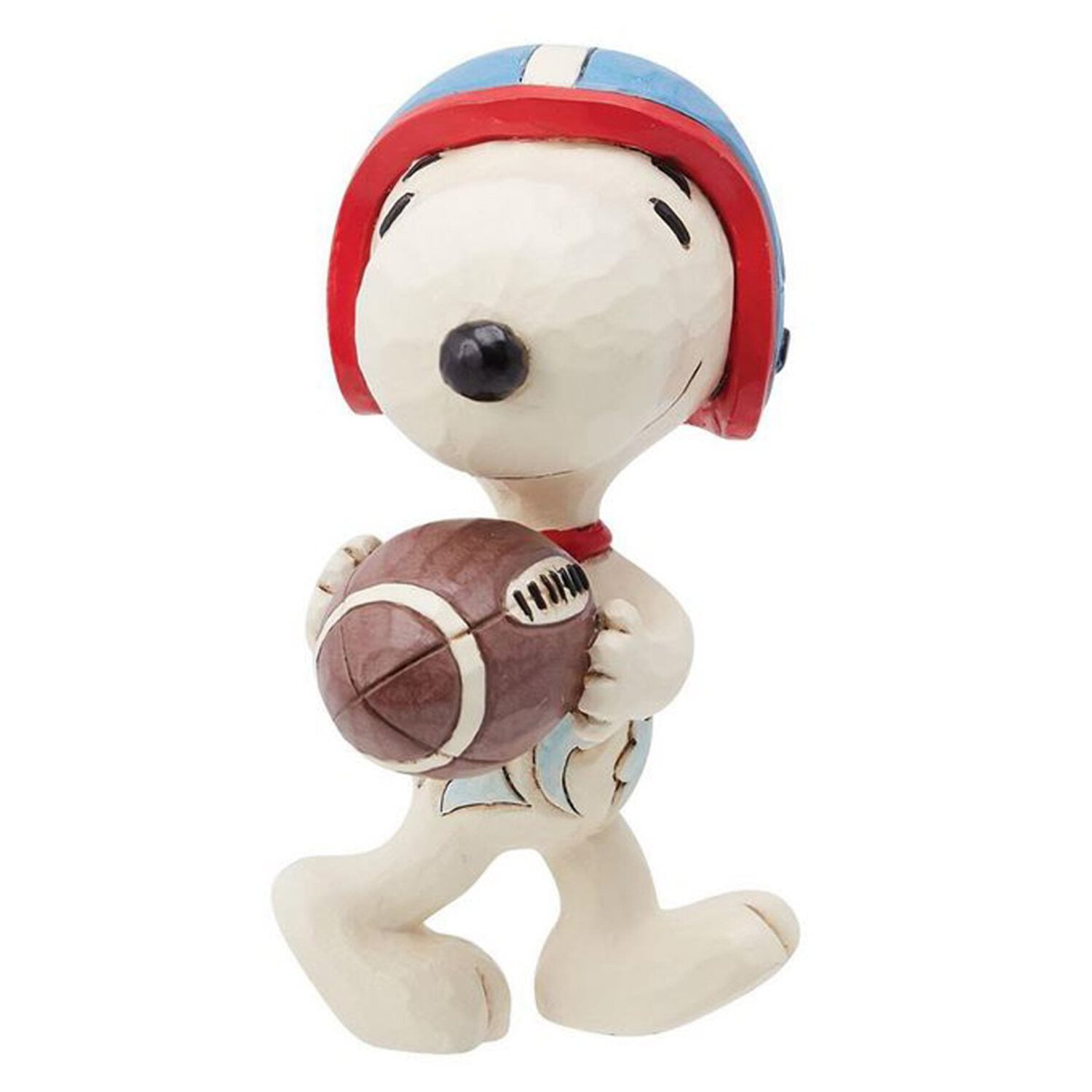 Enesco Peanuts by Jim Shore Snoopy Holding Football Miniature Figurine ...