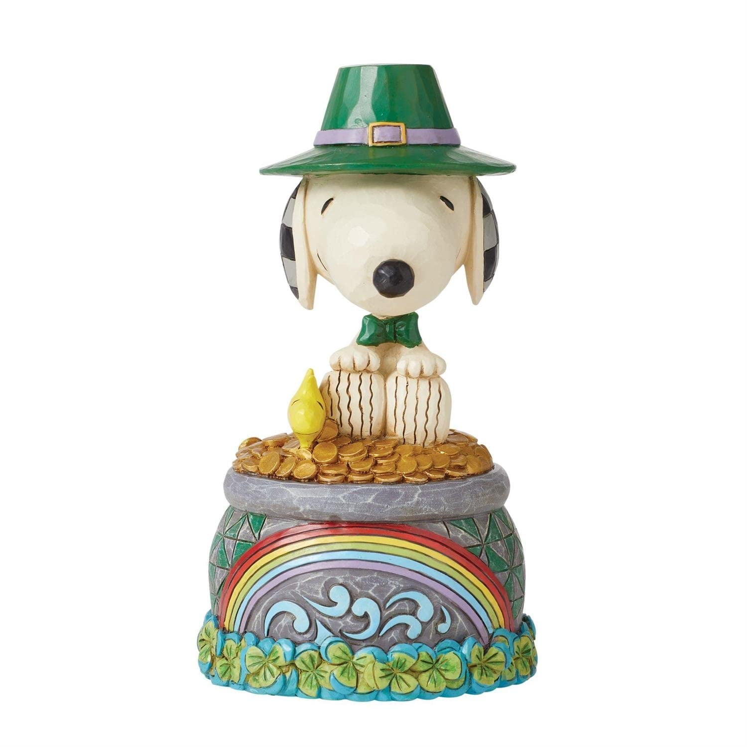 Enesco Peanuts by Jim Shore Snoopy Pot of Gold, Figurine, 5.9in H ...