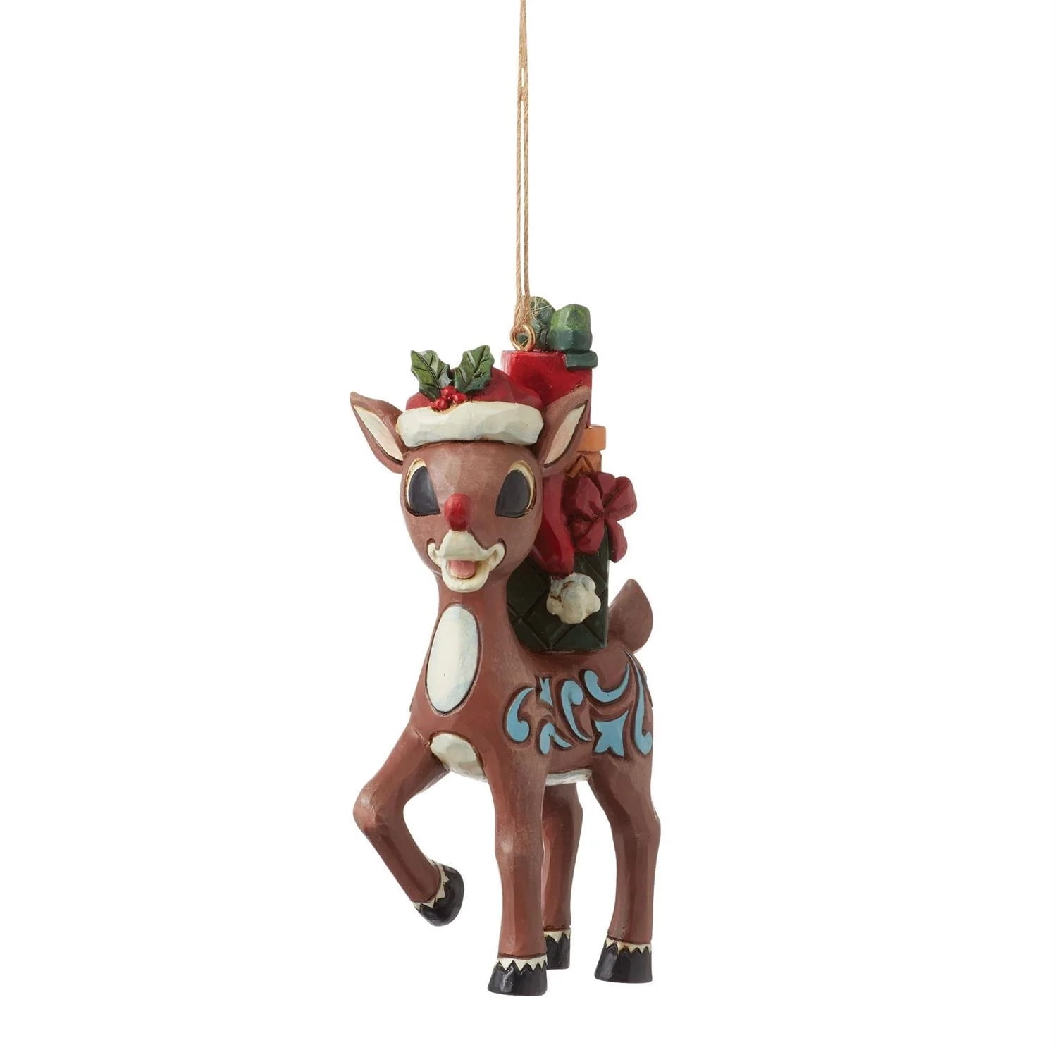 Enesco Rudolph Traditions by Jim Shore Carrying a Stack of Presents ...