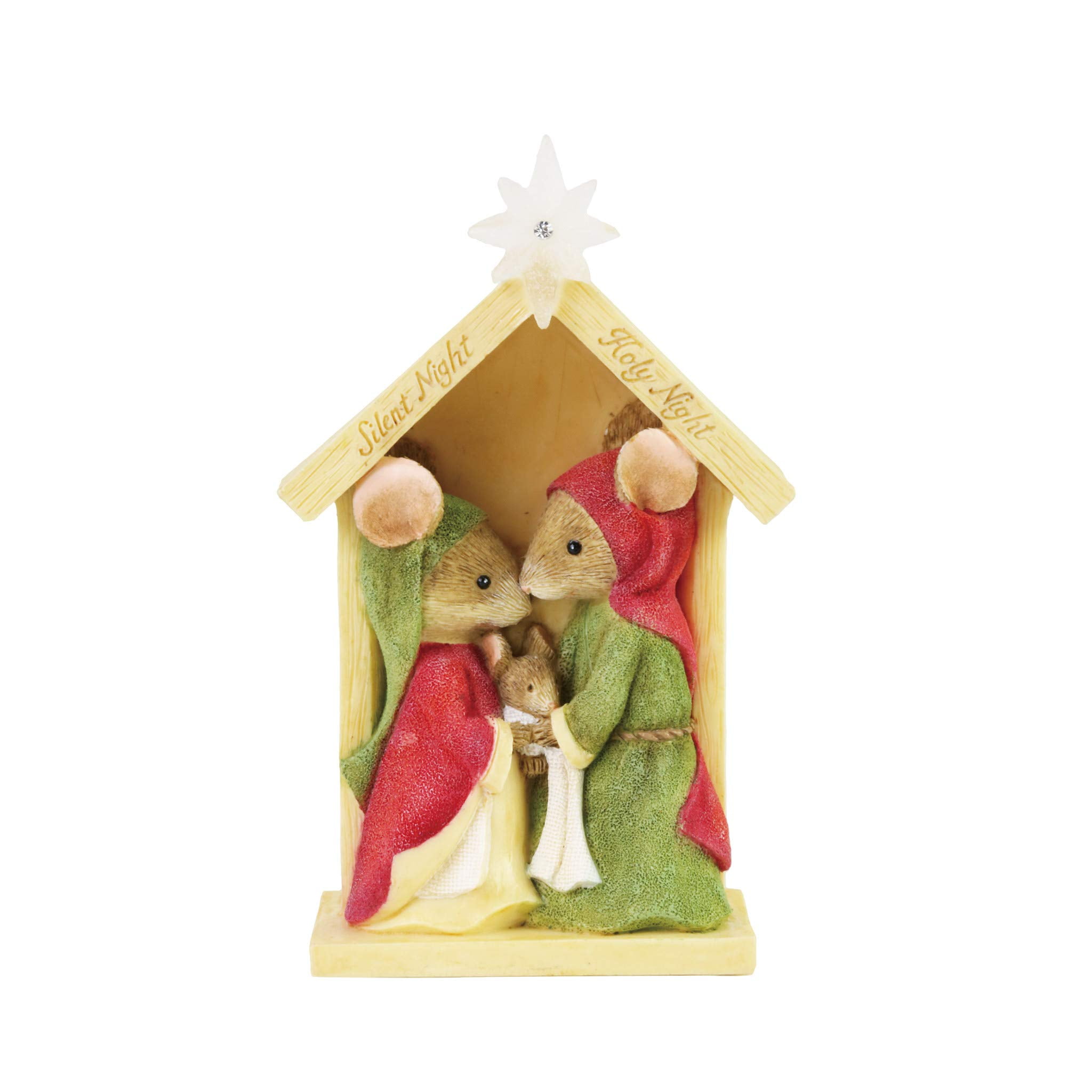 Enesco Tails with Heart Christmas Nativity Creche with Mice Figurine, 3 ...