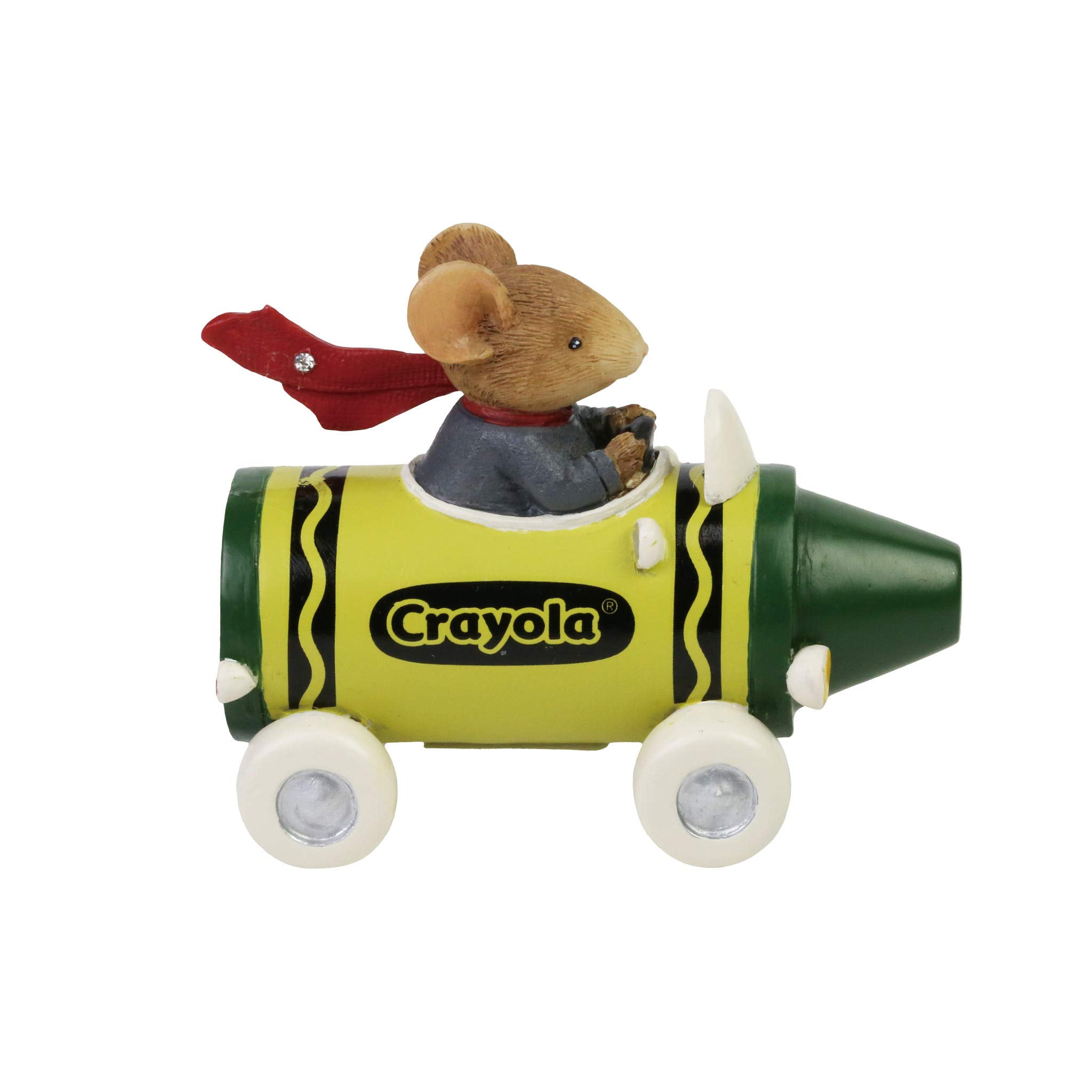 Enesco Tails with Heart Crayola Mouse Driving Crayon Race Car Figurine ...