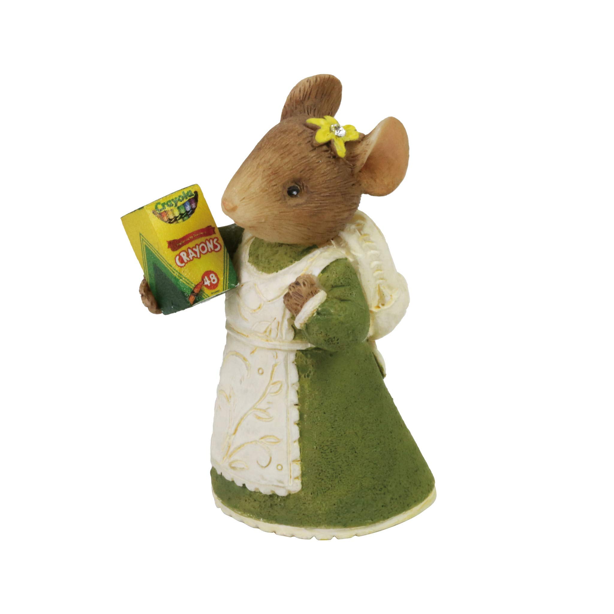 Enesco Tails with Heart Crayola School Supplies Mouse Figurine, 2.09 ...