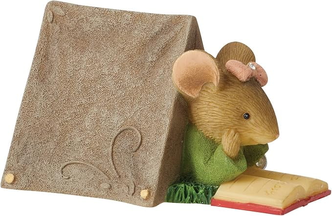 Enesco Tails with Heart Happy Camper Ghost Story Mouse Miniature ...