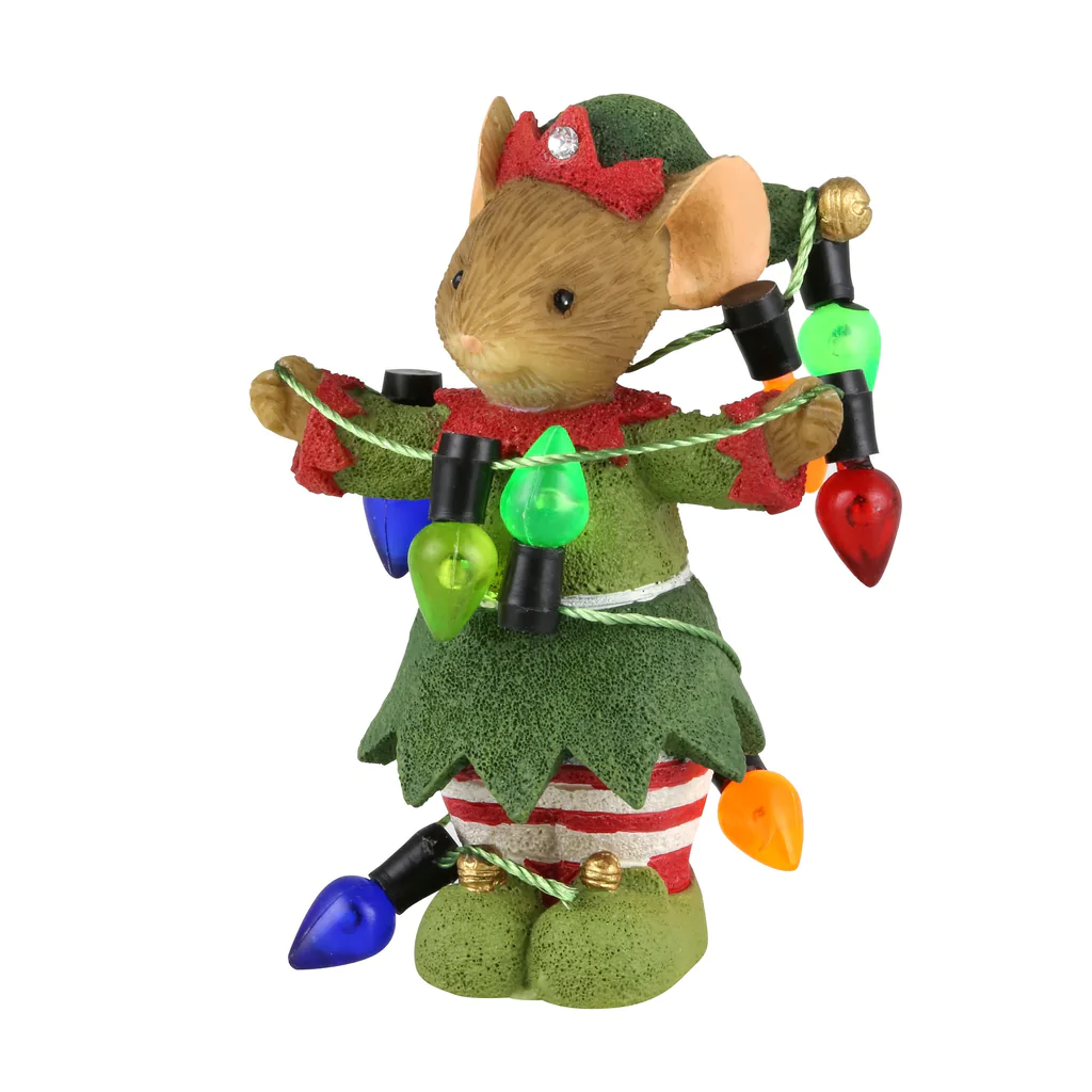 Enesco Tails with Heart, Tangled In Lights Figurine (6010590) - Walmart.com