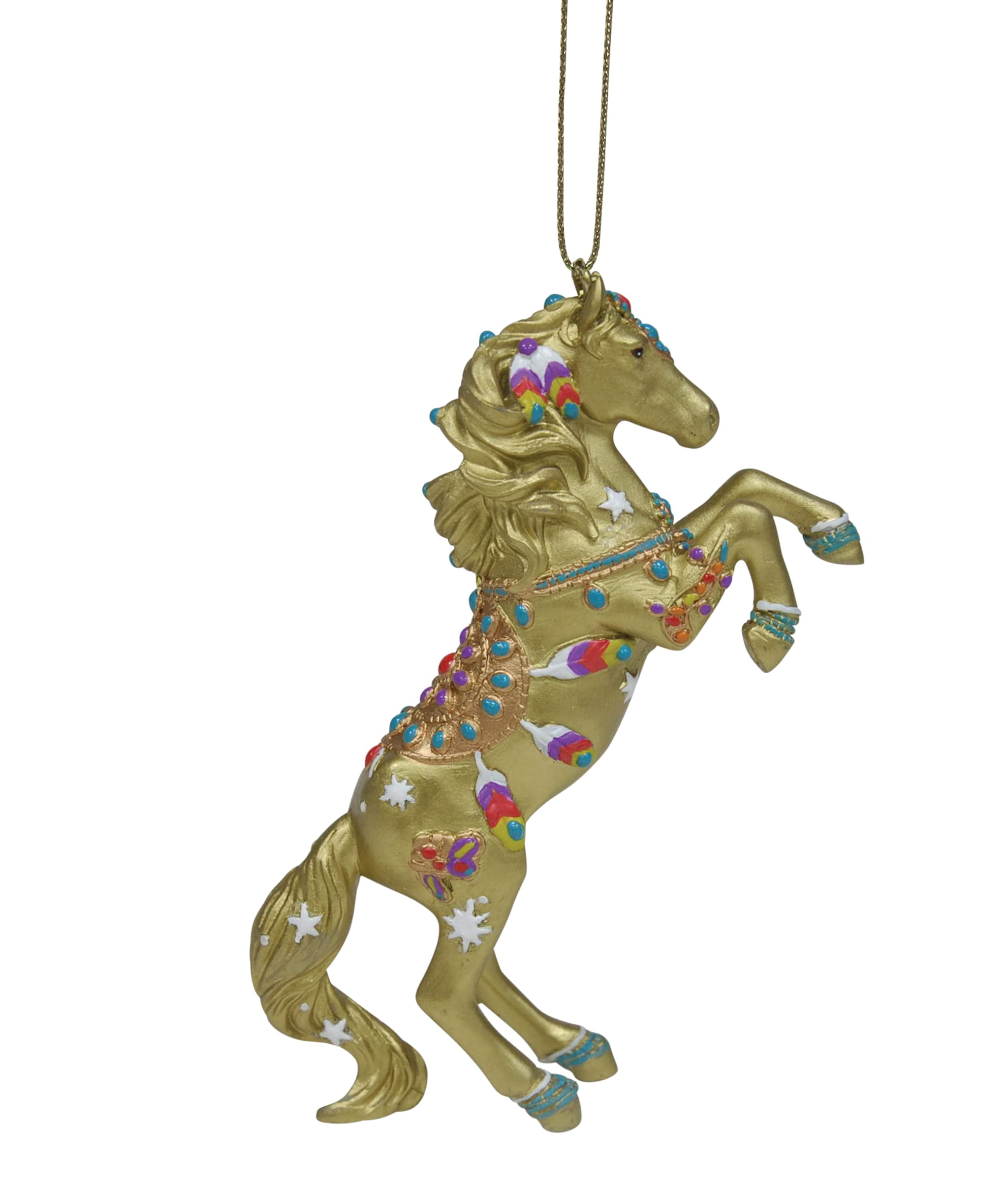 Enesco Trail of Painted Ponies Golden Jewel Pony Ornament, 3.75-inch ...