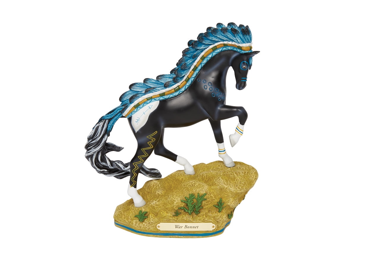 Enesco Trail of Painted Ponies War Bonnet Horse Figurine 10.5in H ...