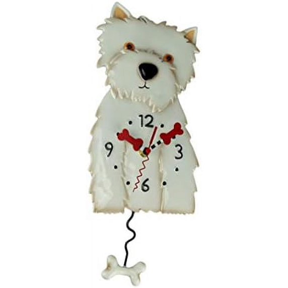 Enesco Westin The West Highland Terrier Dog Sculpted Pendulum Wall ...