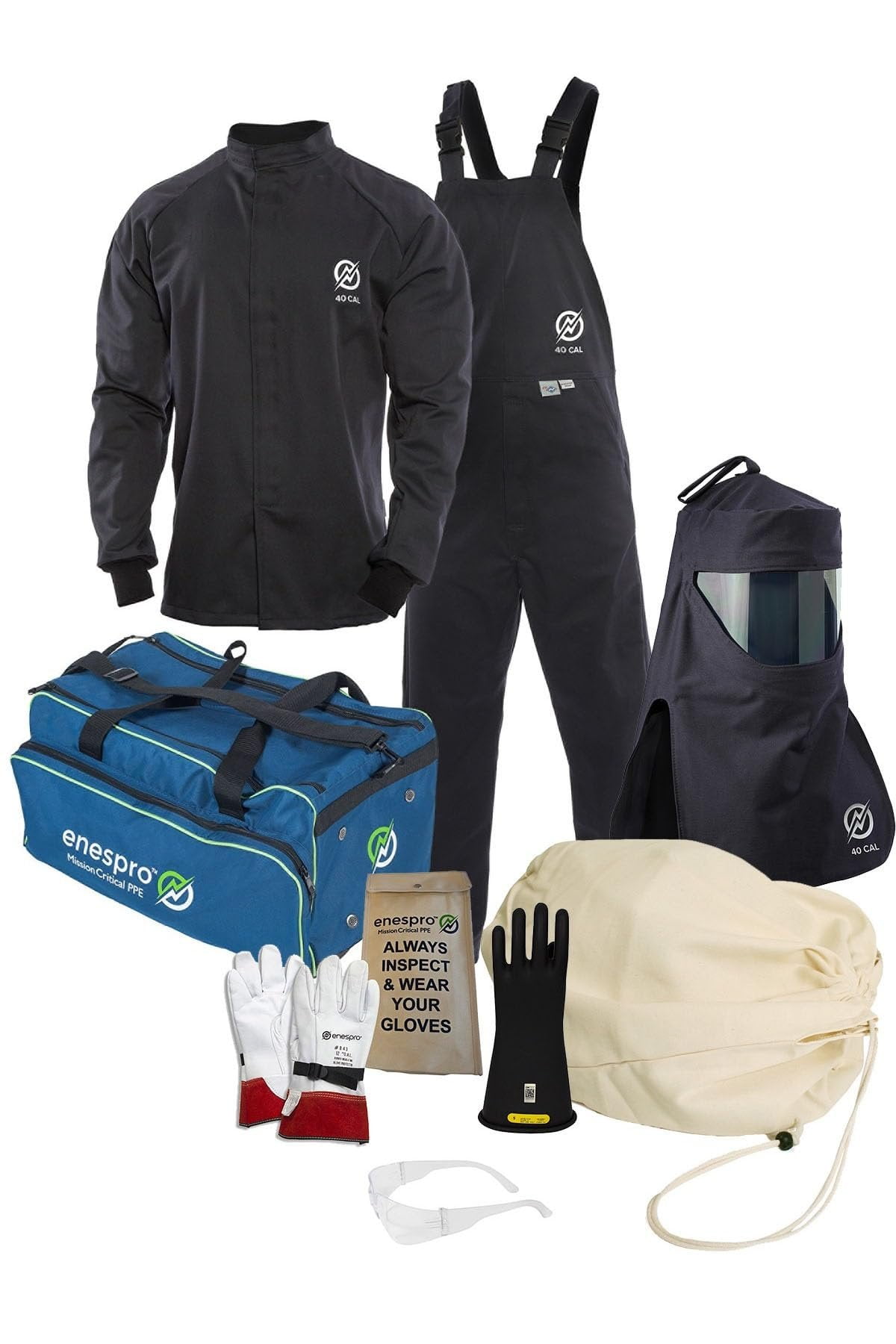 Enespro KIT4SC40XL12 ArcGuard Compliance CAT 4 Arc Flash Kit with FR ...