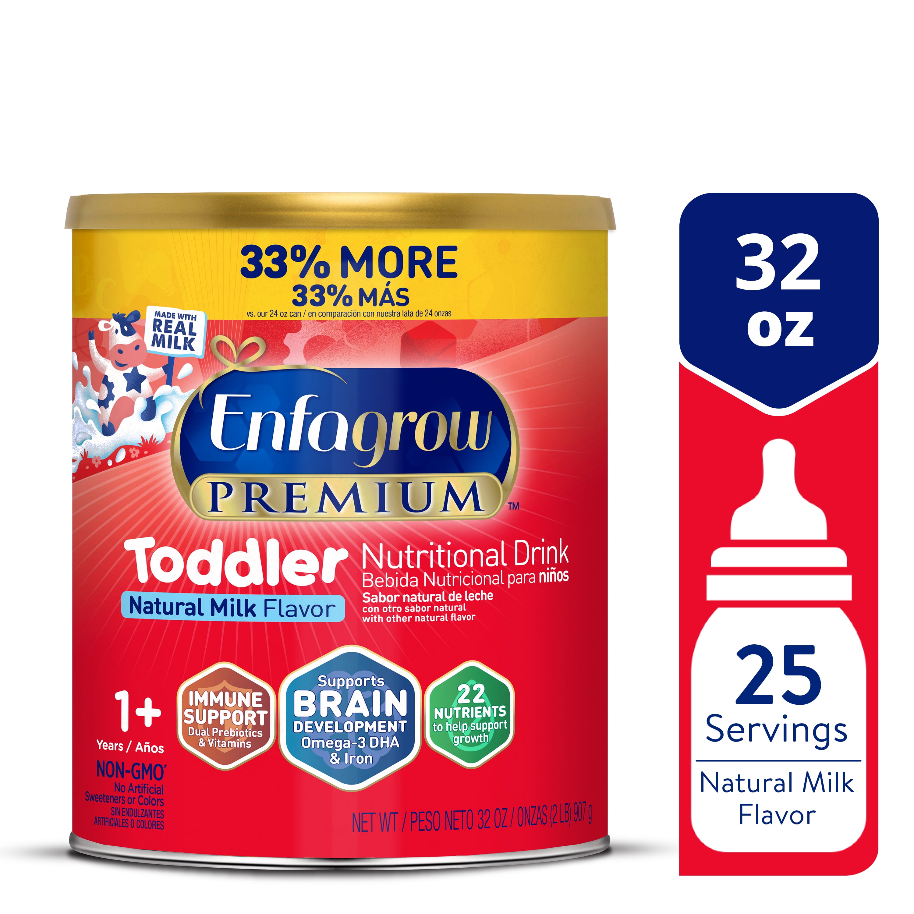 Enfagrow Premium Powder Toddler Nutritional Milk Drink, Supports Growth ...