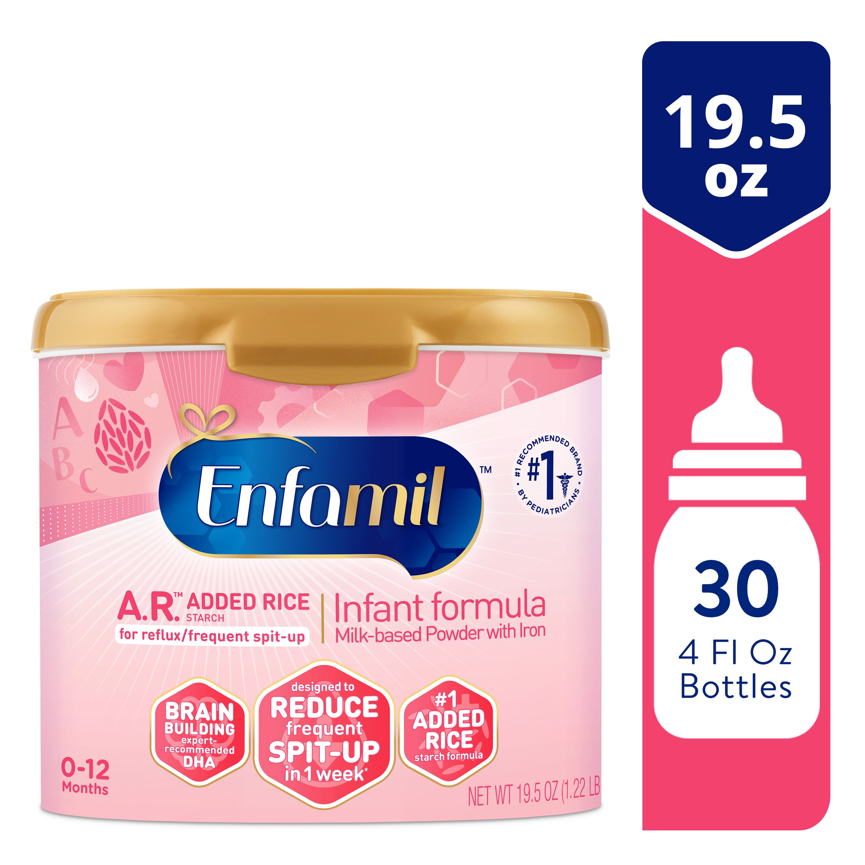Enfamil A.R. Infant Formula, Clinically Proven to Reduce Reflux & Spit ...