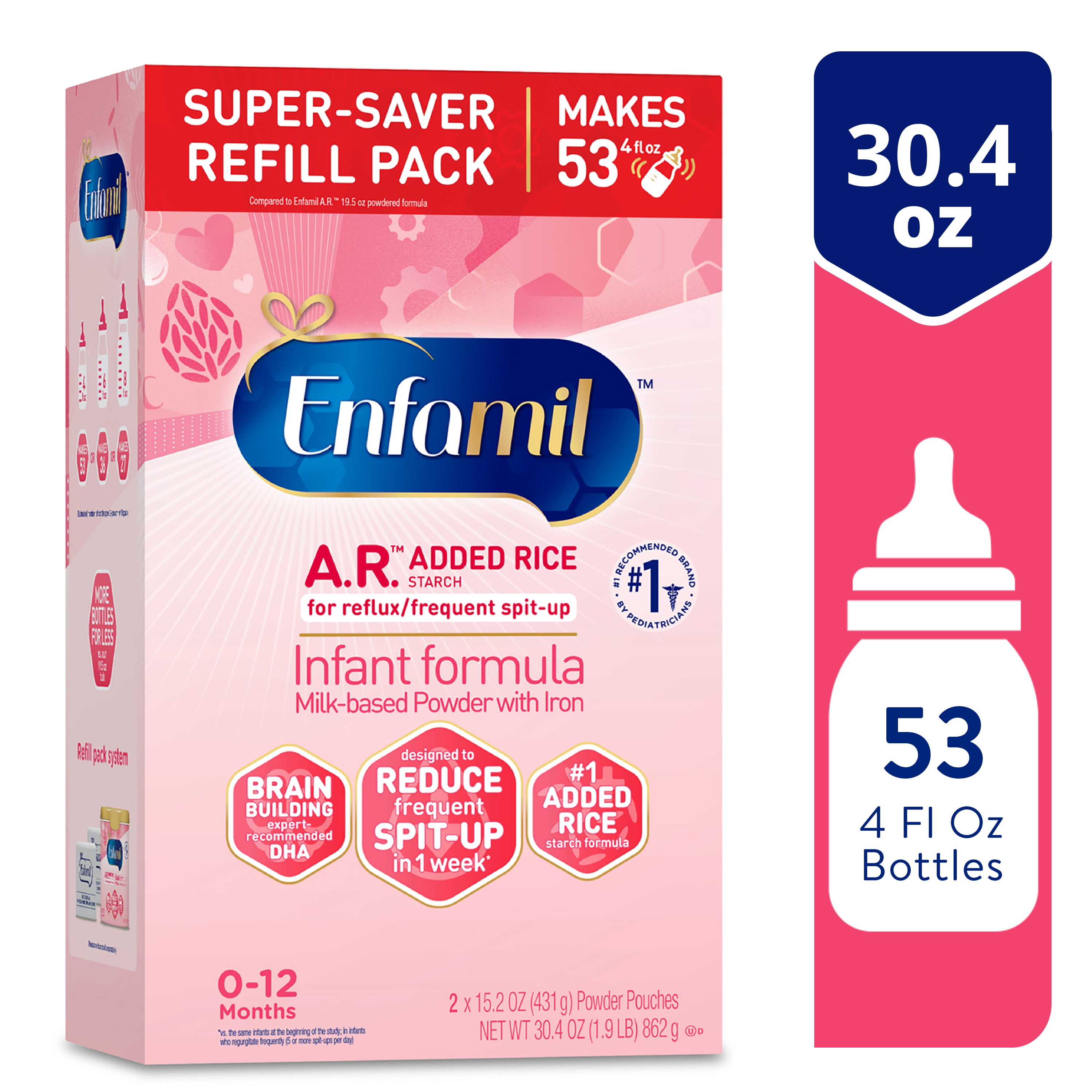 Enfamil A.R. Powder Baby Formula, Designed to Reduce Frequent Spit-Up ...