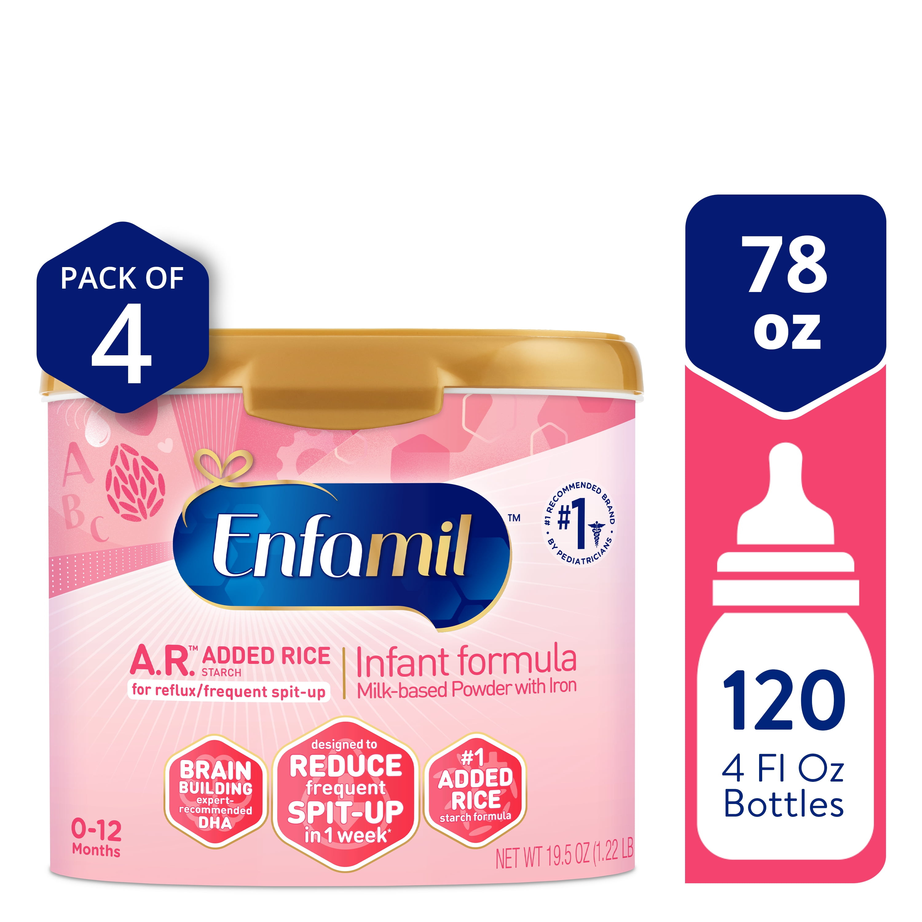 Free Shipping! Enfamil Baby Formula, Powder, 19.5 oz Tub, Reduces Spit ...