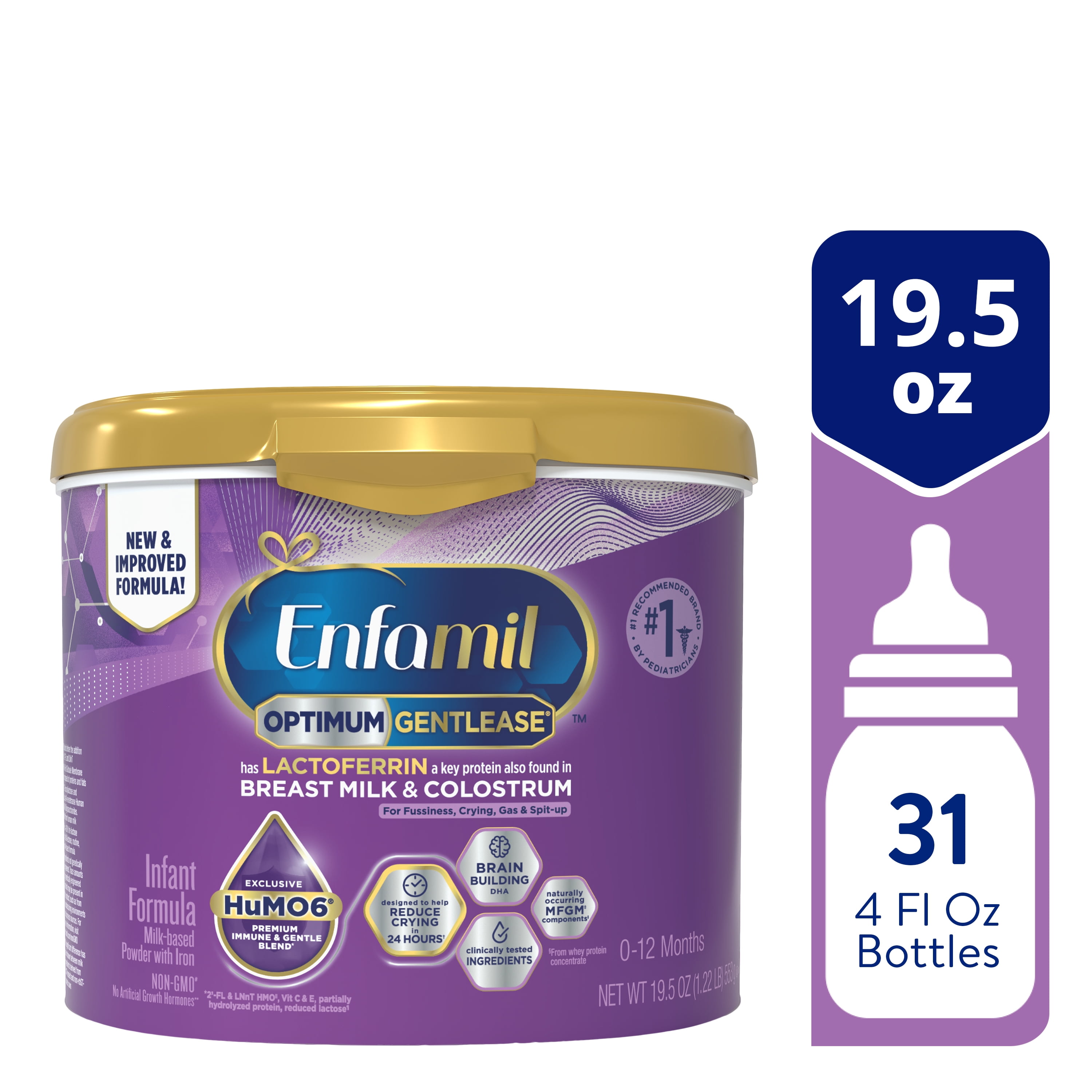 Enfamil Optimum Gentlease Baby Formula, Our Closest Formula to Breast ...